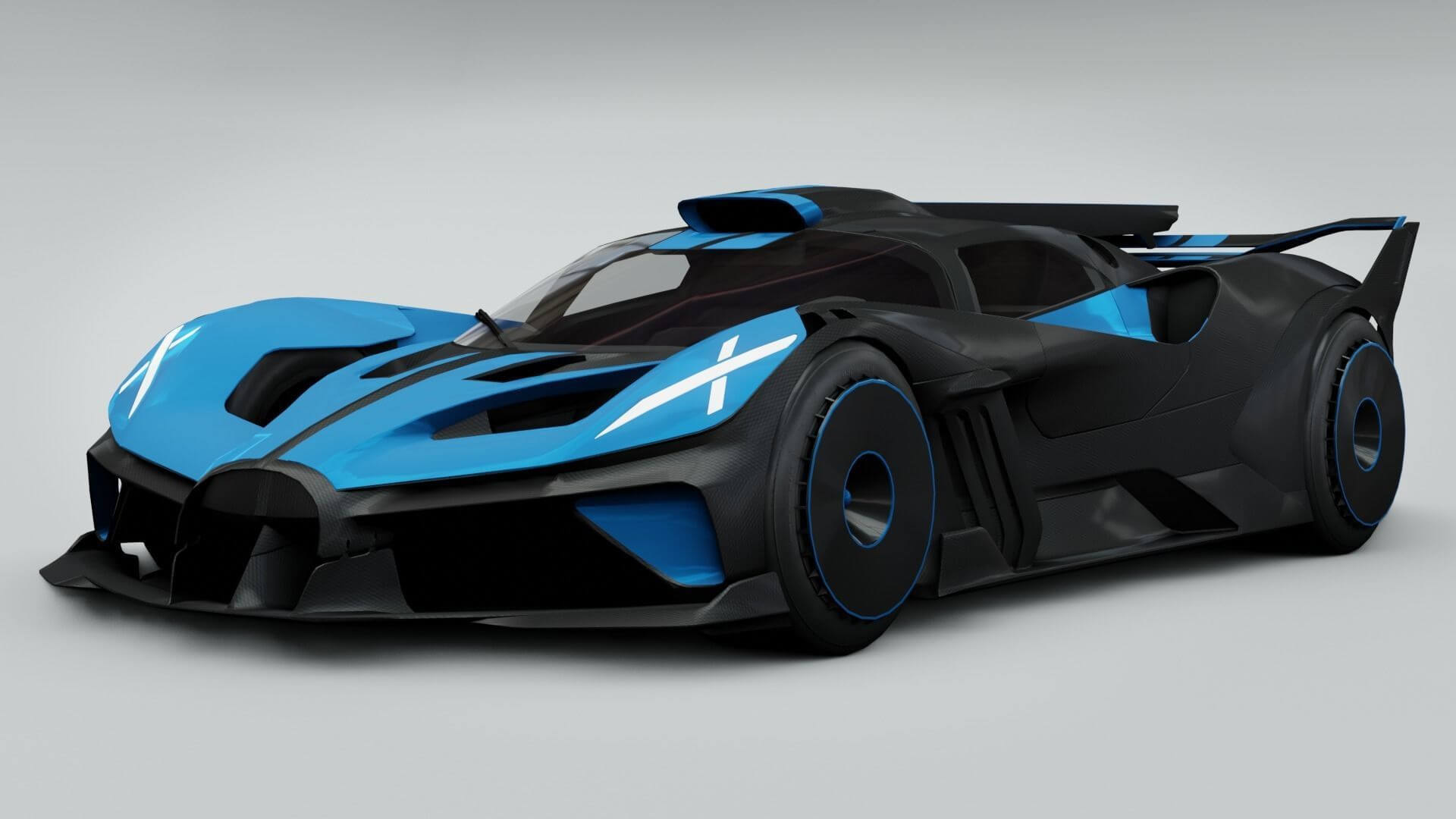 Bugatti Bolide - 3D Model by Phazan