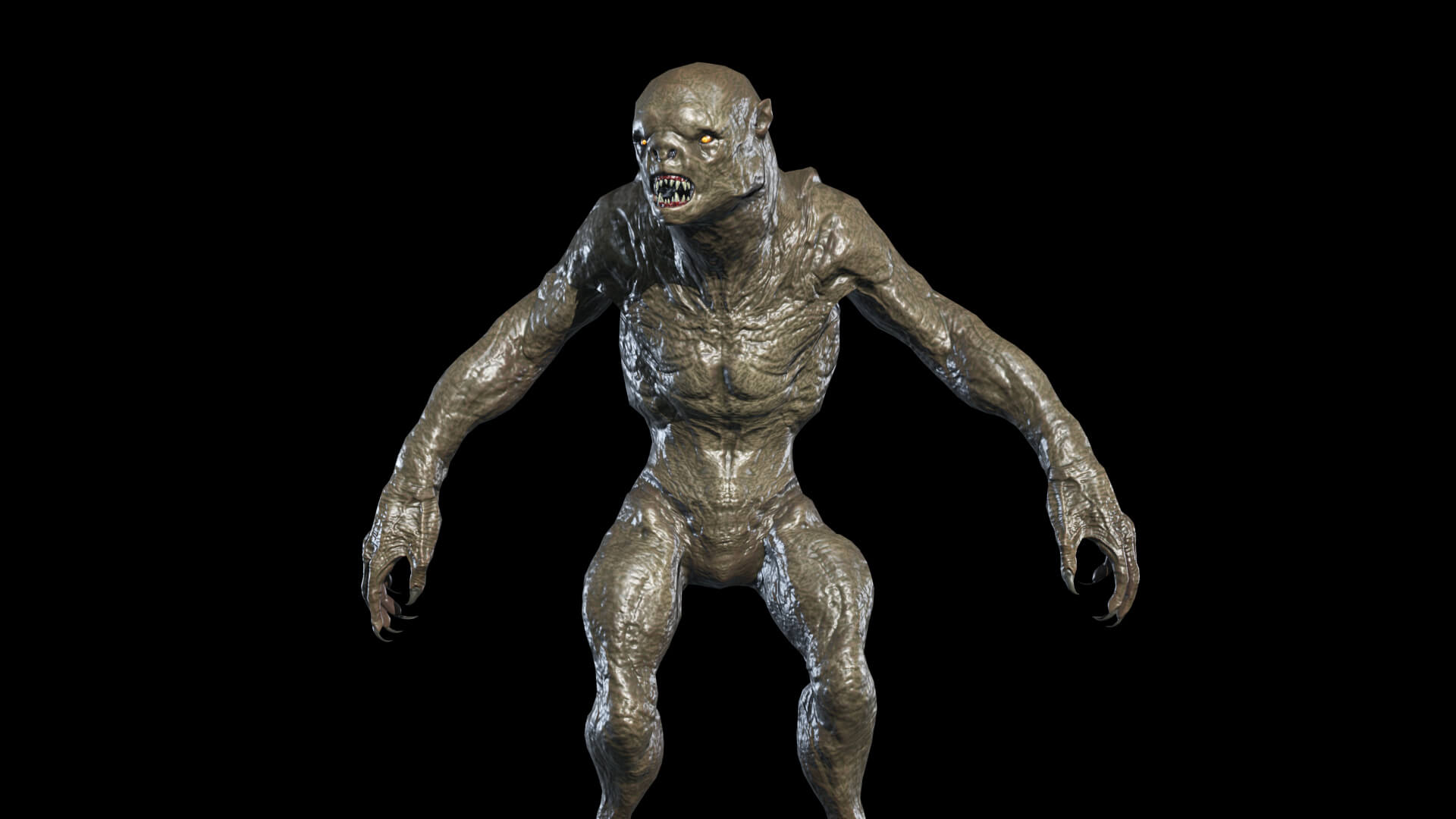 Chupacabra Monster - 3D Model by Phazan