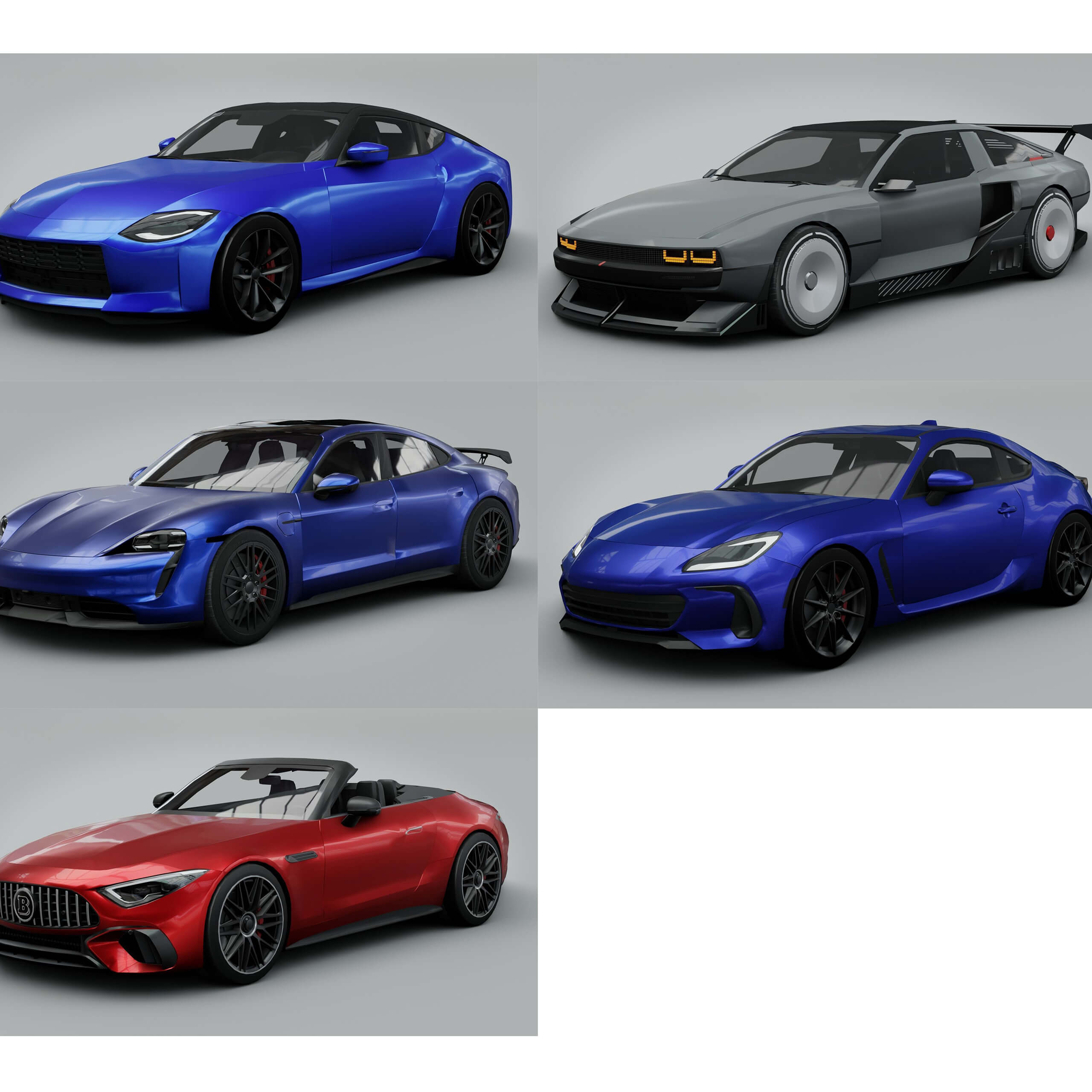 Collection 55 Cars Pack - 3D Model by Phazan