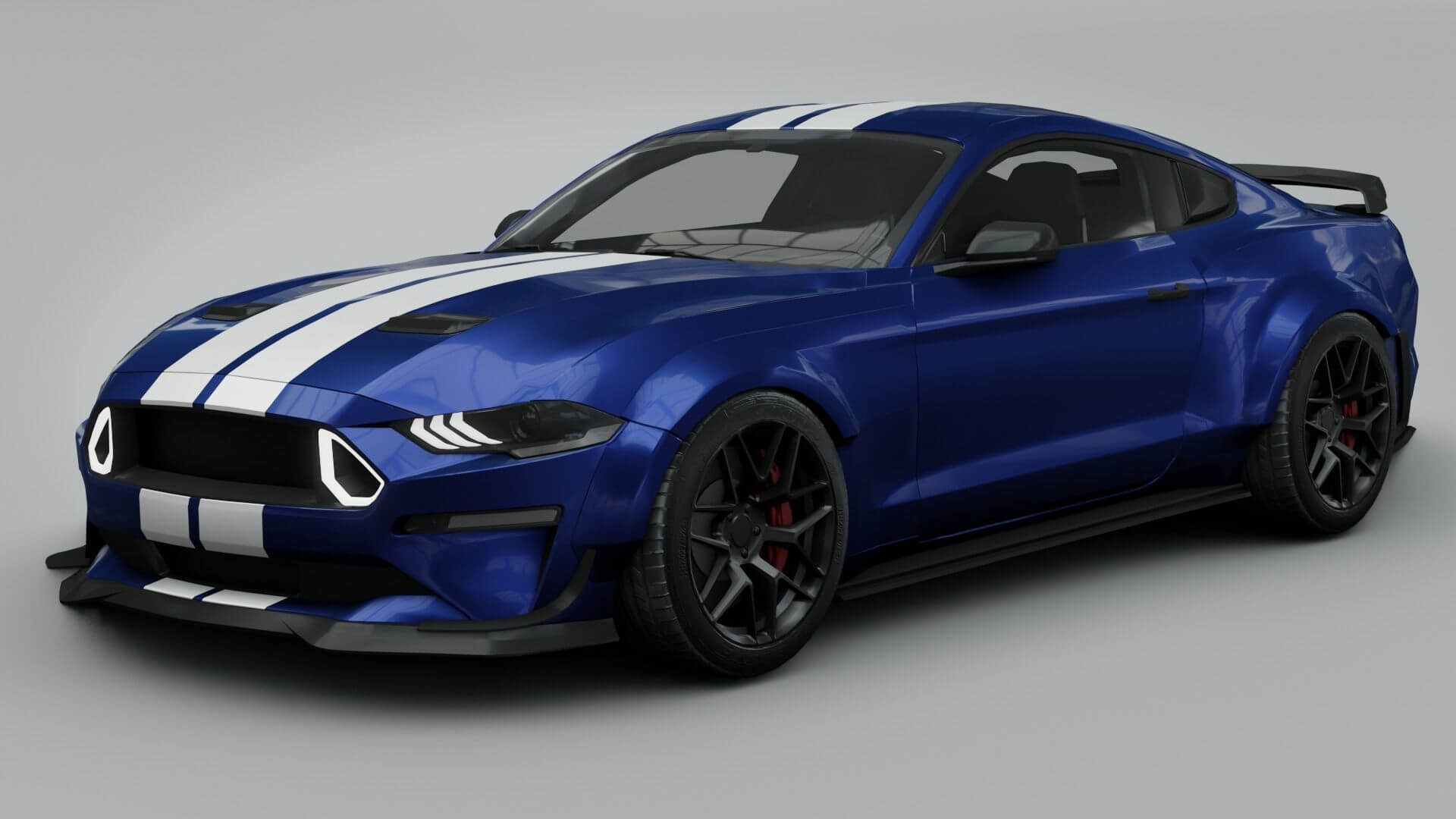 Collection 6 Muscle Cars - 3D Model by Phazan