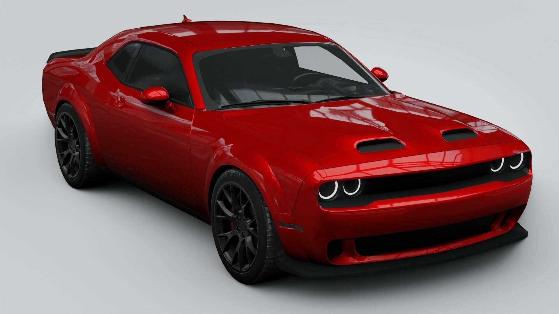 Dodge Challenger SRT Hellcat Widebody Redeye - 3D Model by Phazan