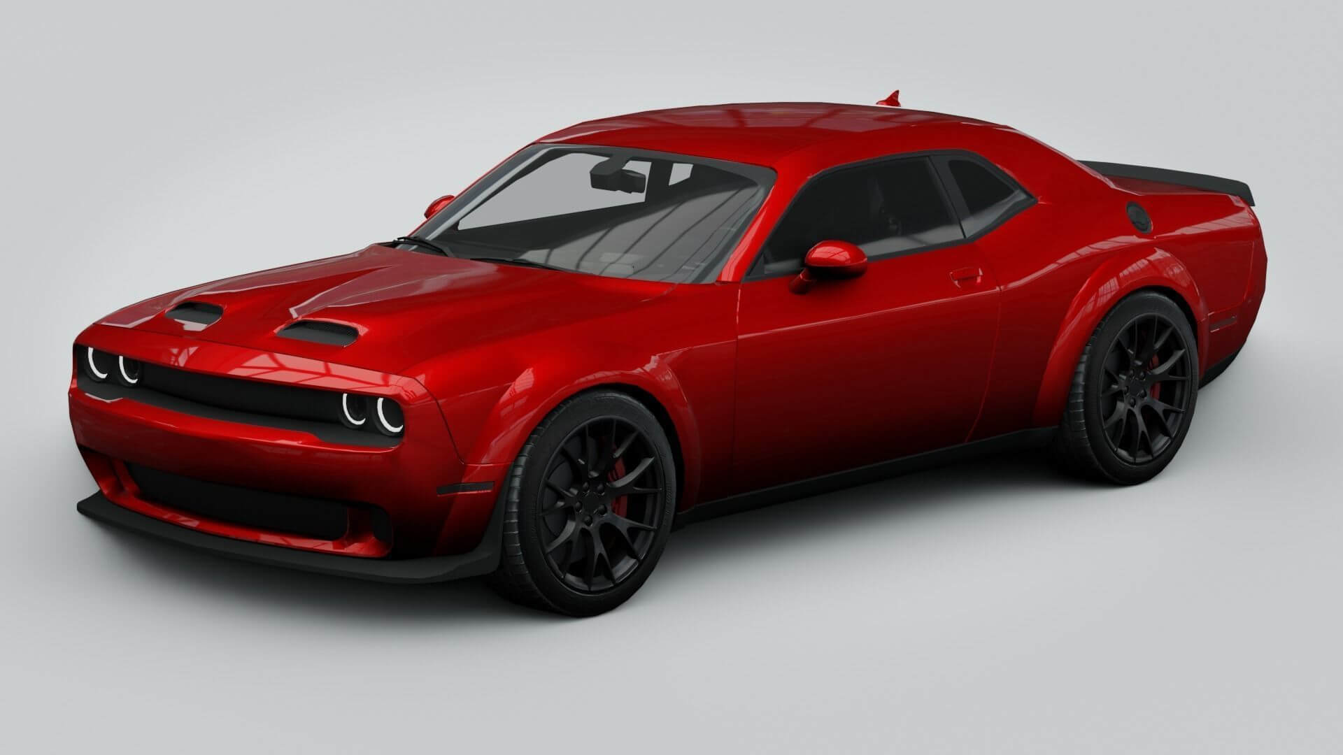 Dodge Challenger SRT Hellcat Widebody Redeye - 3D Model by Phazan
