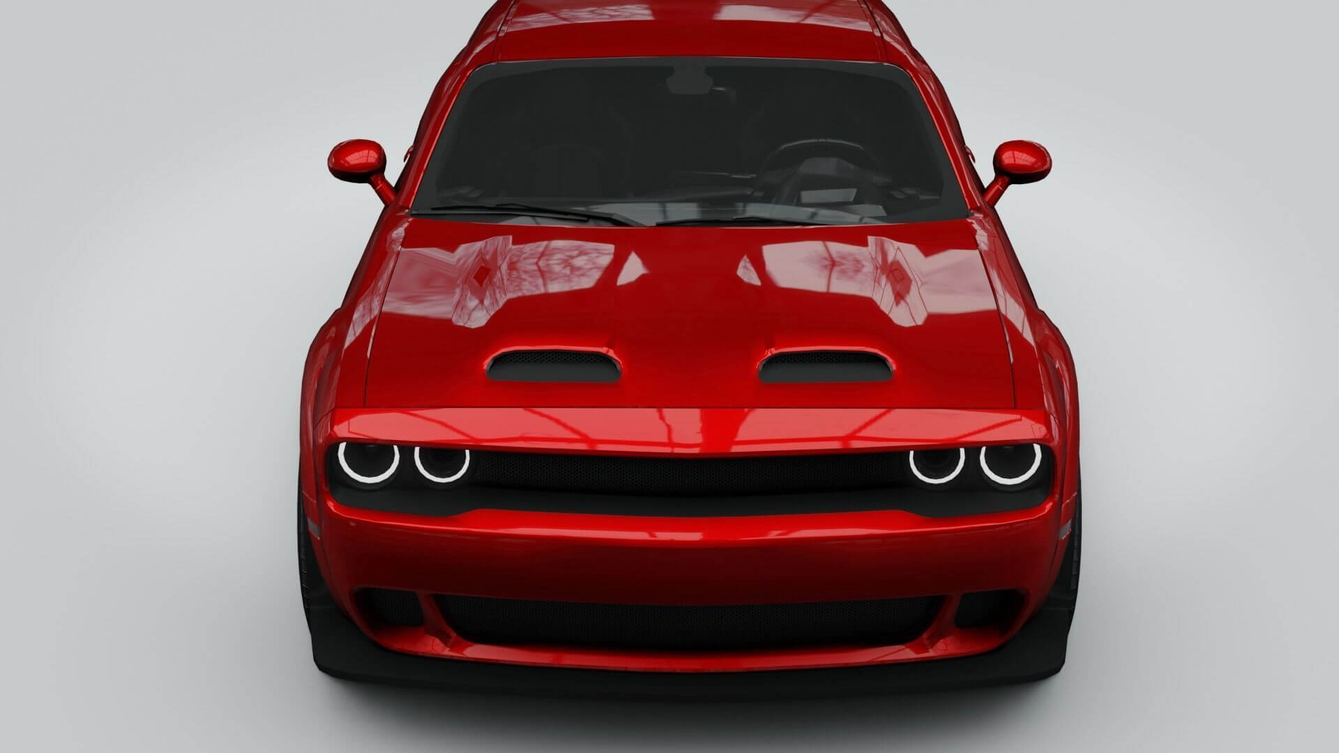 Dodge Challenger SRT Hellcat Widebody Redeye - 3D Model by Phazan