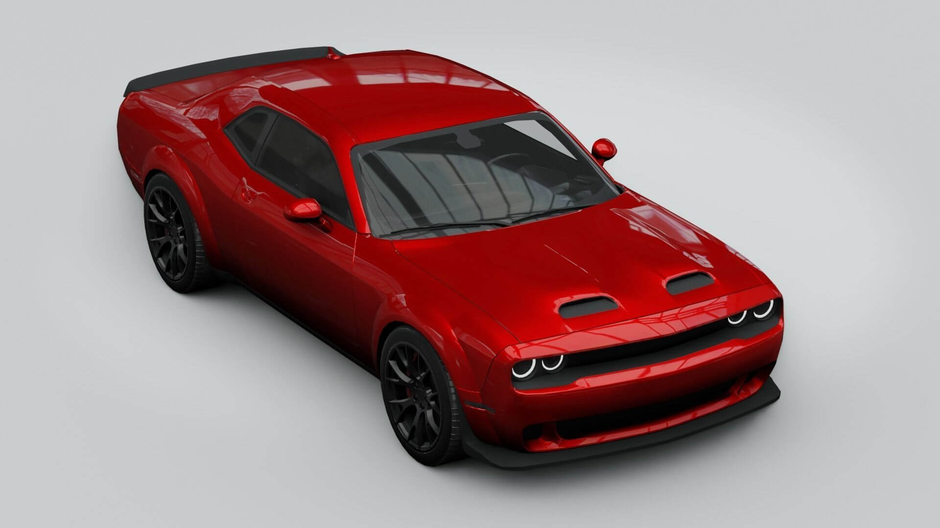 Dodge Challenger SRT Hellcat Widebody Redeye - 3D Model by Phazan