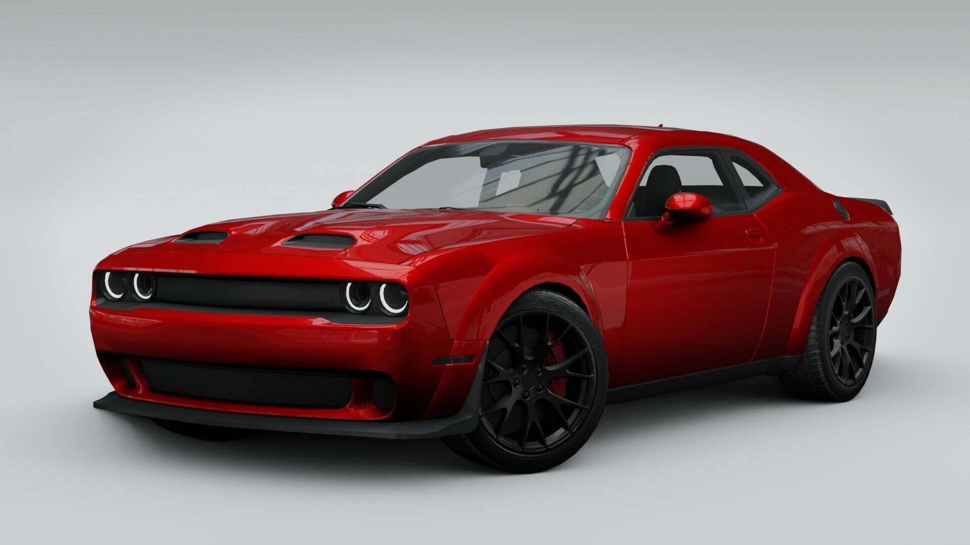 Dodge Challenger SRT Hellcat Widebody Redeye - 3D Model by Phazan