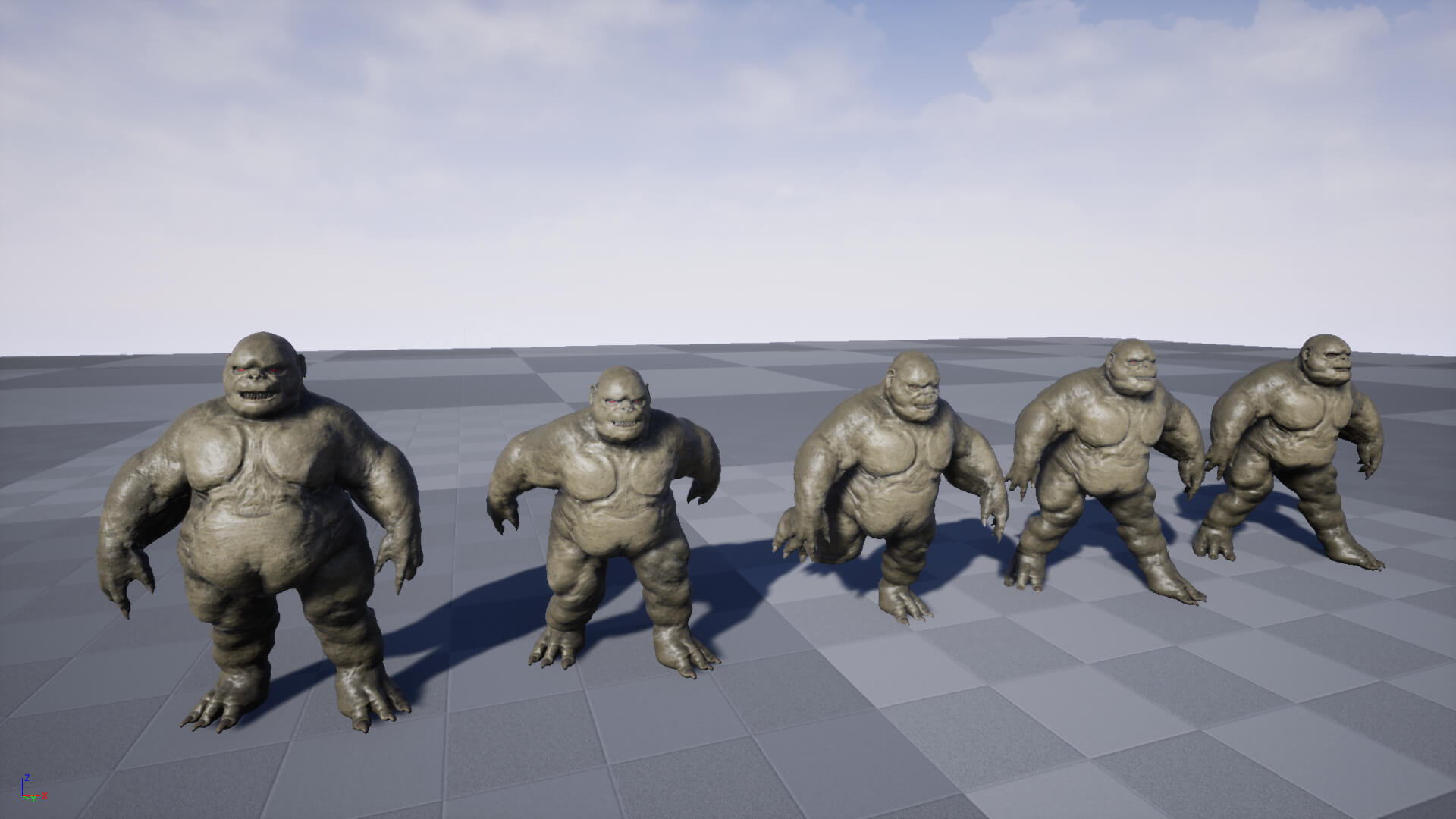 Fat Demon 2 Monster - 3D Model by Phazan