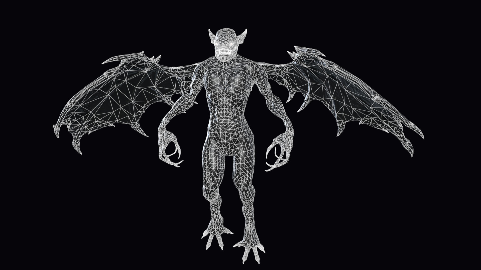Fly Demon Monster - 3D Model by Phazan