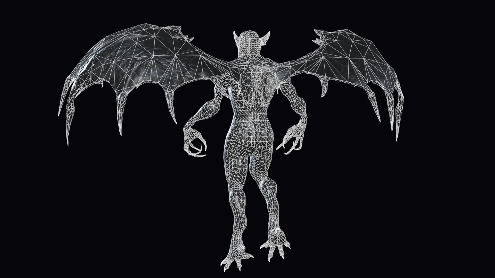 Fly Demon Monster - 3D Model by Phazan