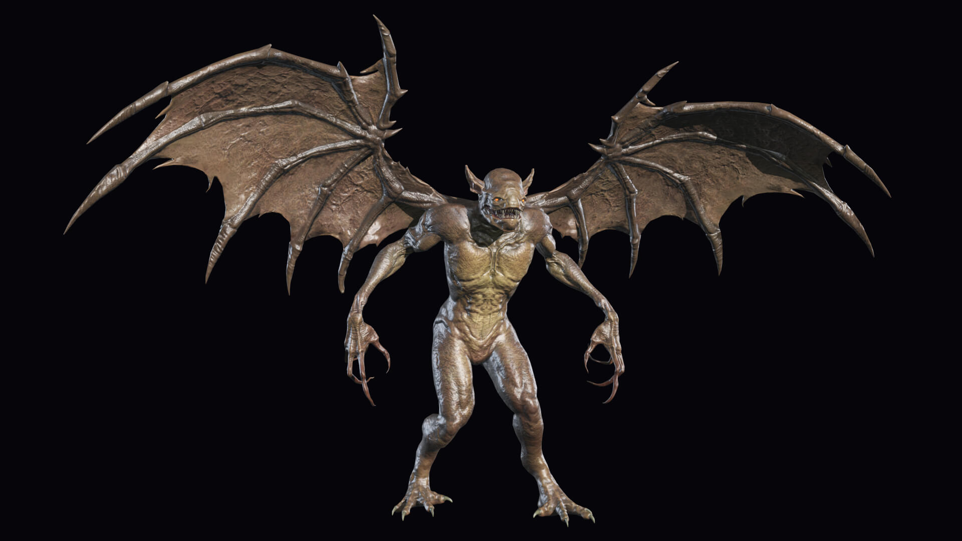 Fly Demon Monster - 3D Model by Phazan