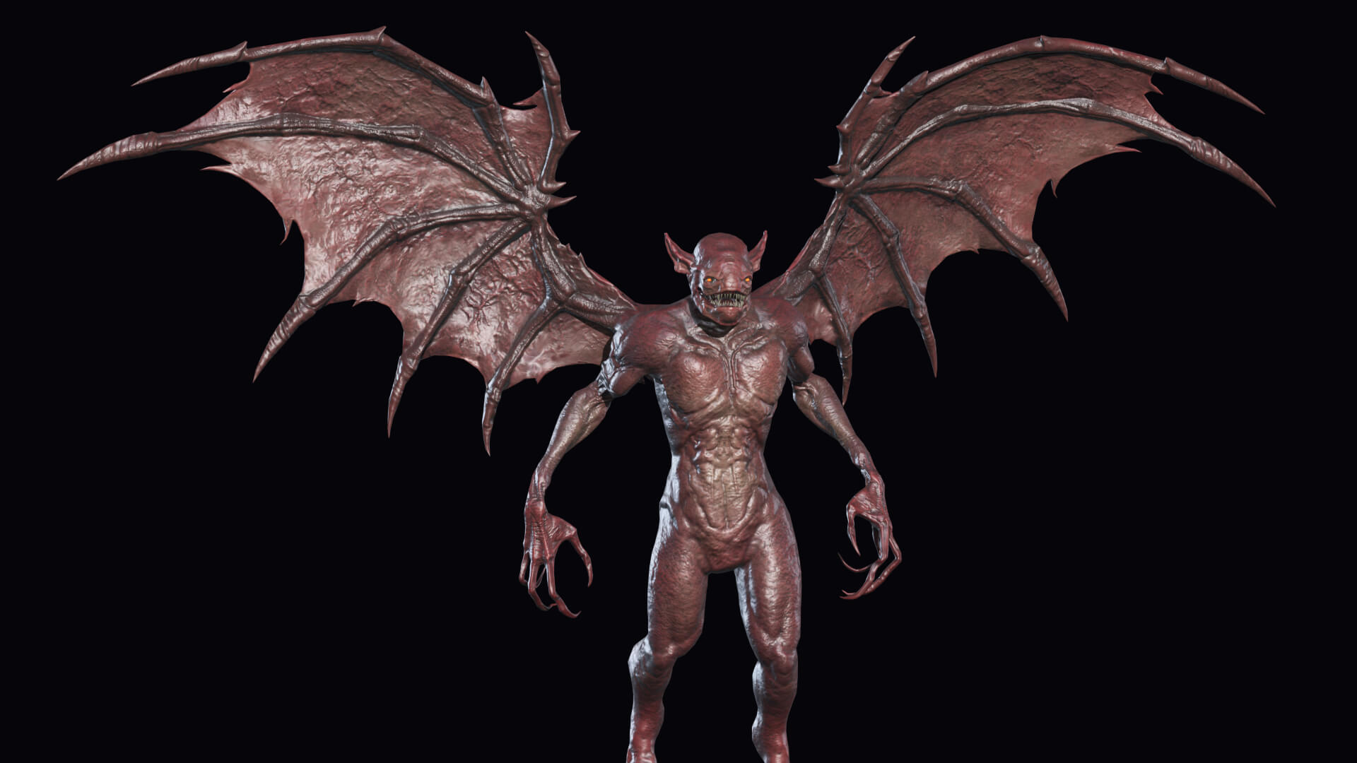 Fly Demon Monster - 3D Model by Phazan