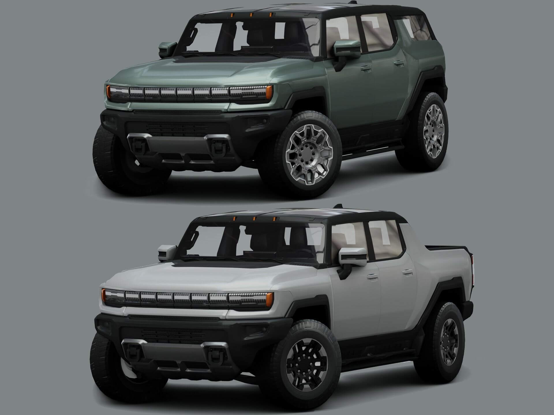 Hummer EV Electric SUV Pick Up 2022 - 3D Model by Phazan