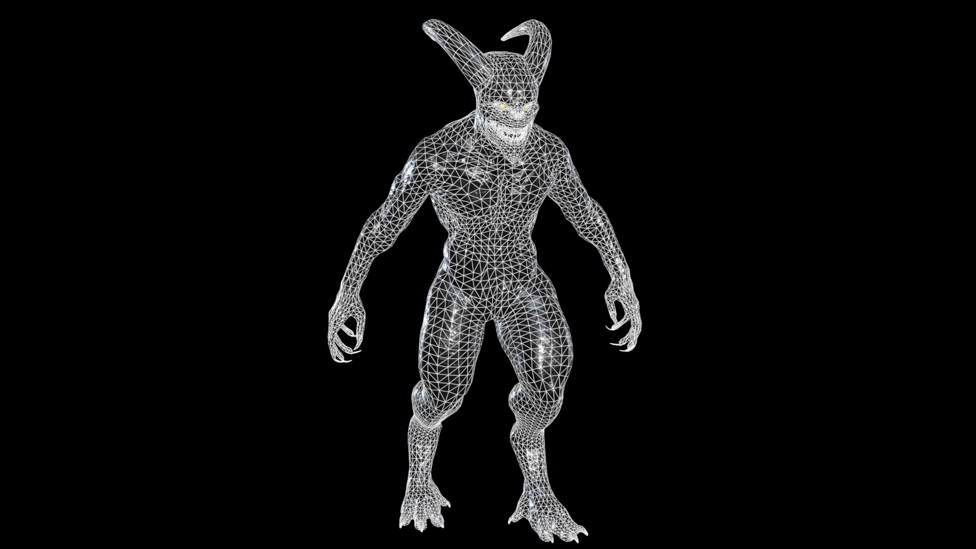 Hunter Demon Monster - 3D Model by Phazan