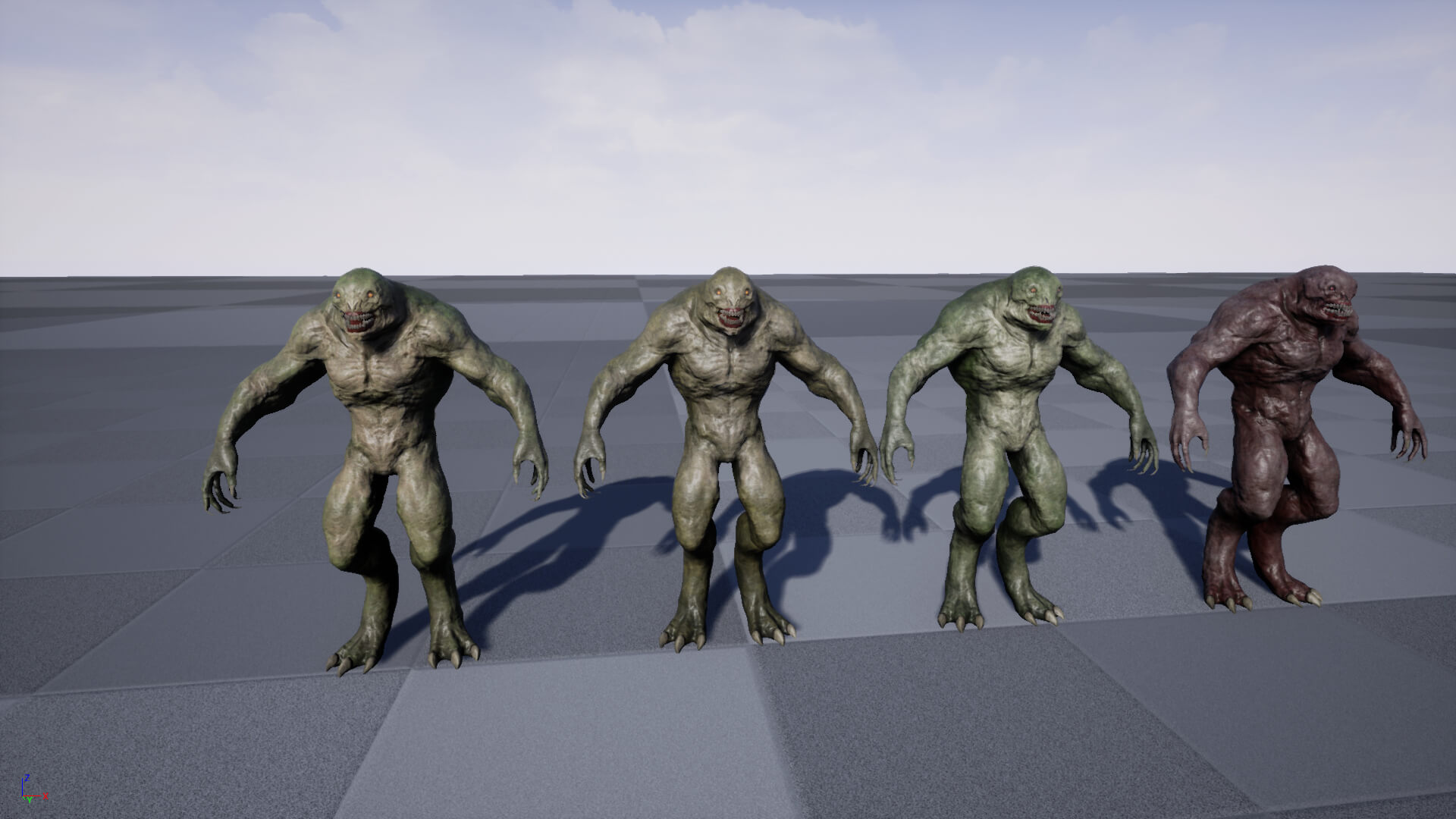 Lizard Monster - 3D Model by Phazan