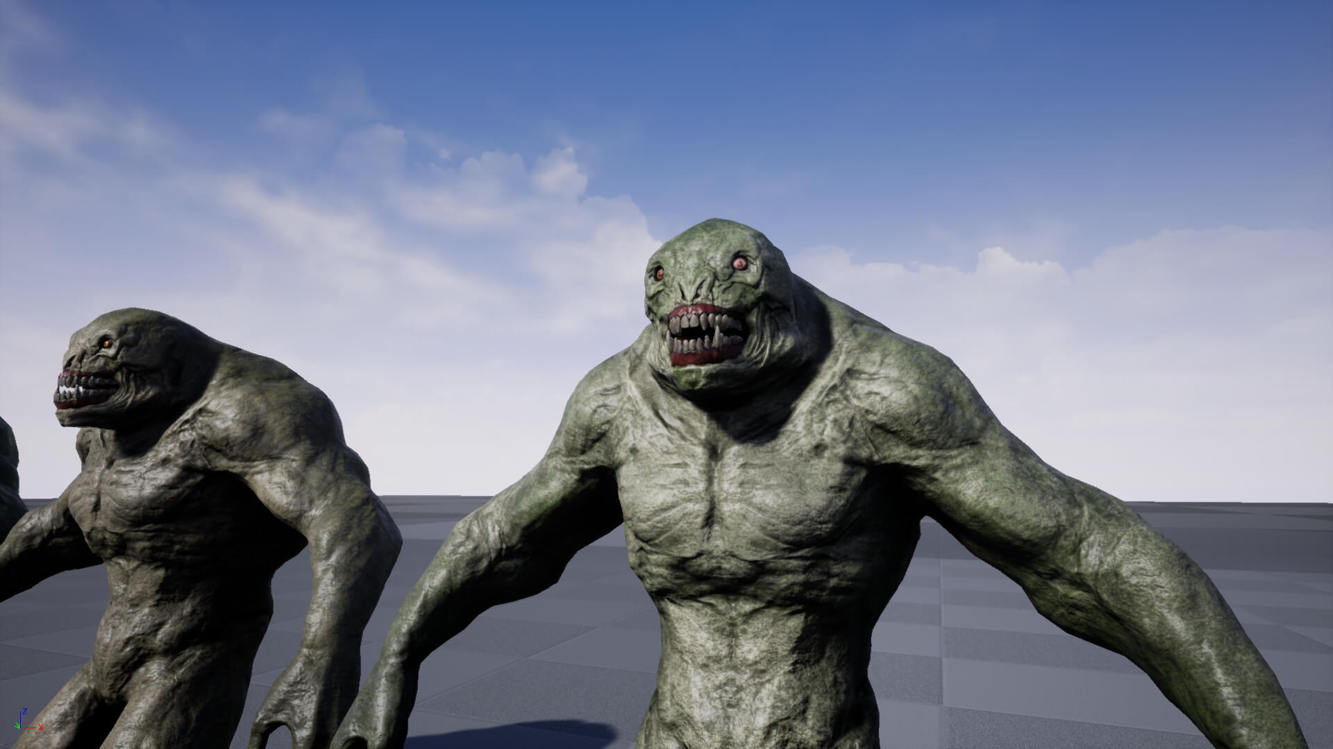 Lizard Monster - 3D Model by Phazan