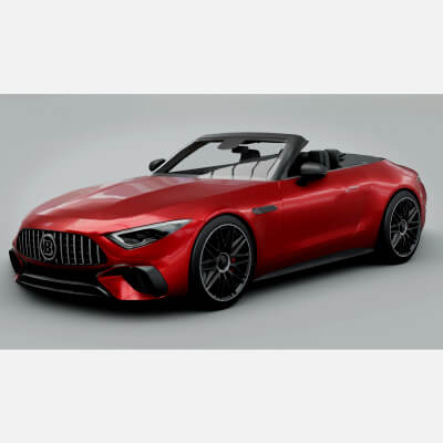 Mercedes-Benz SL 63 AMG 2022 3D Model by Phazan
