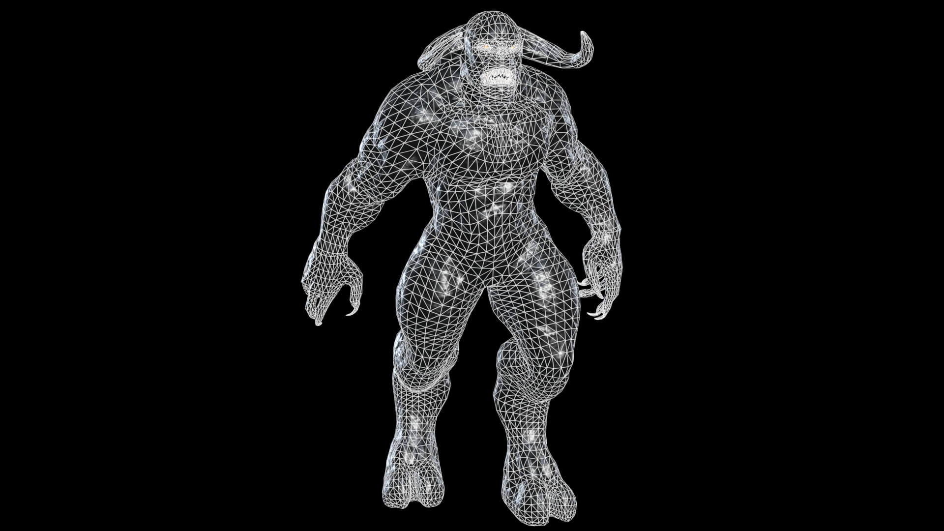 Minotaur Demon Monster - 3D Model by Phazan