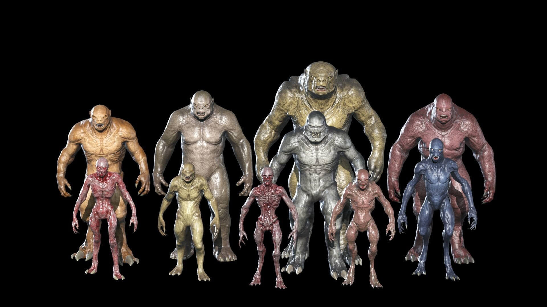 Monster Pack VOL2 - 3D Model by Phazan