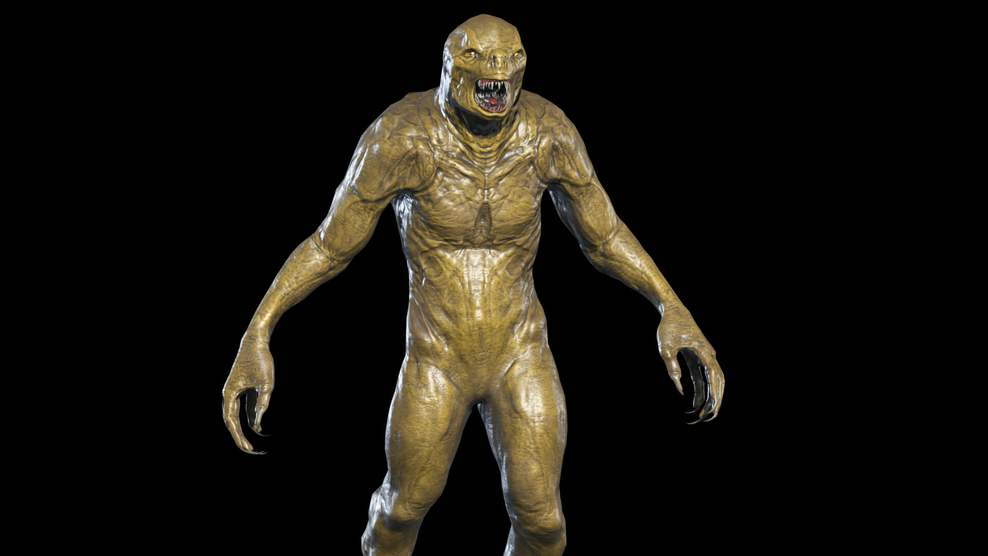 Monster Reptiloid - 3D Model by Phazan