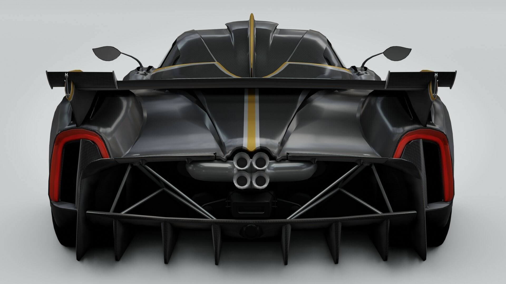 Pagani Huayra R - 3D Model by Phazan