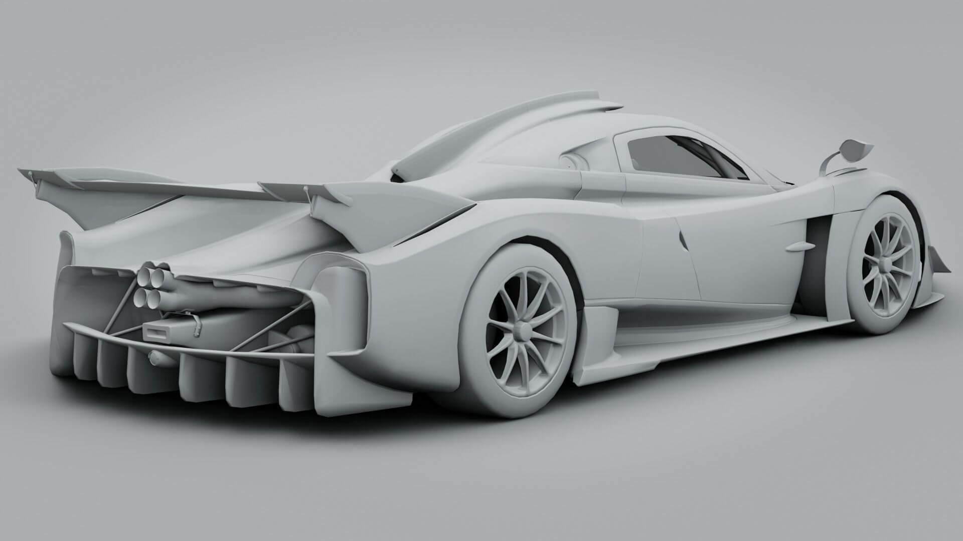 Pagani Huayra R - 3D Model by Phazan