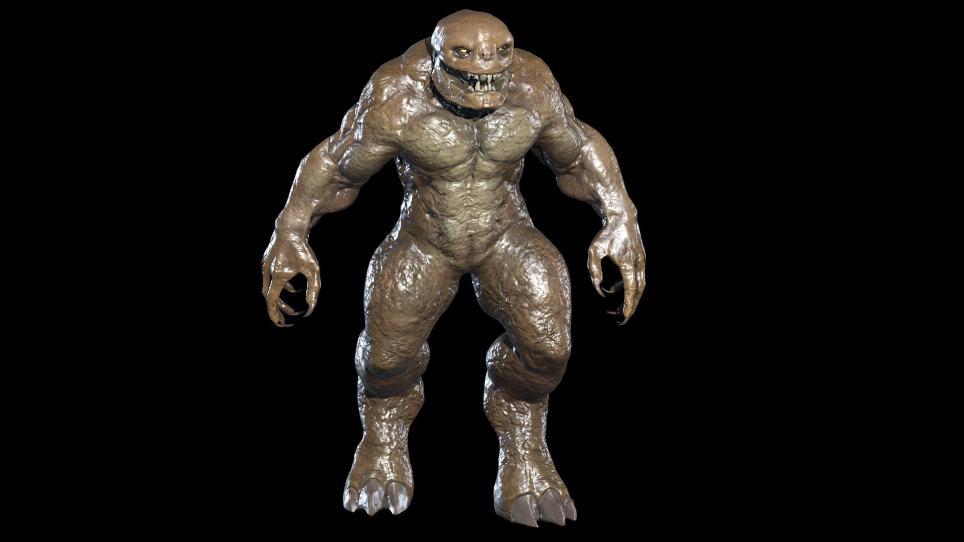 Stone Monster - 3D Model by Phazan