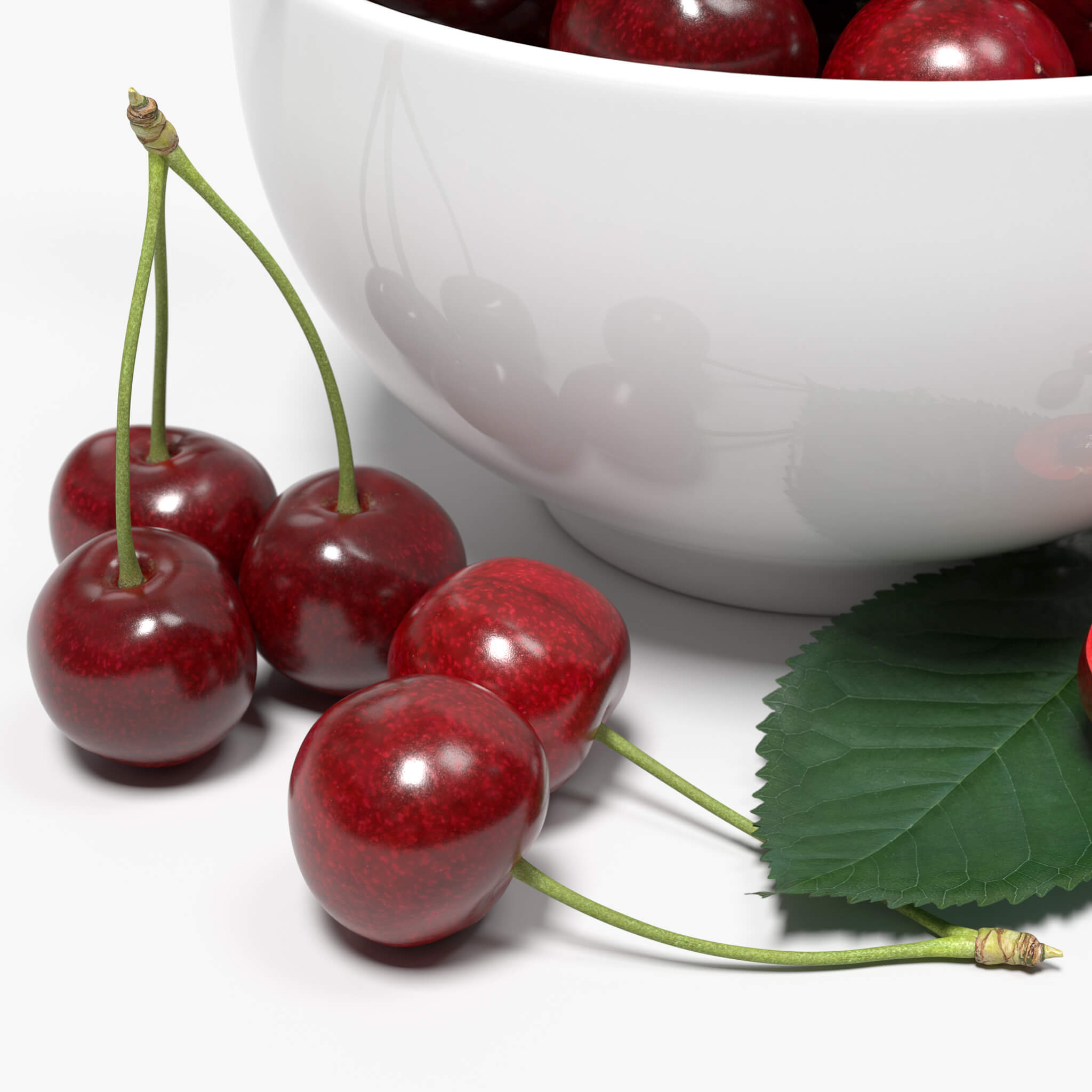 Bowl of Cherries - 3D Model by phenom-arch