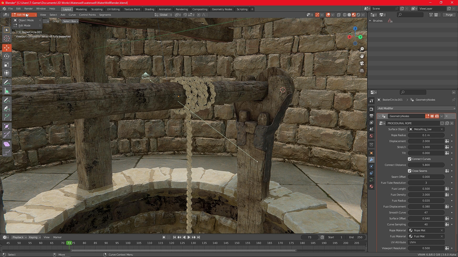 Procedural Rope for Blender - Brush or Tool by phenriq