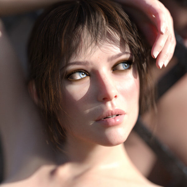 Lady In Red 3D Render | RenderHub Gallery