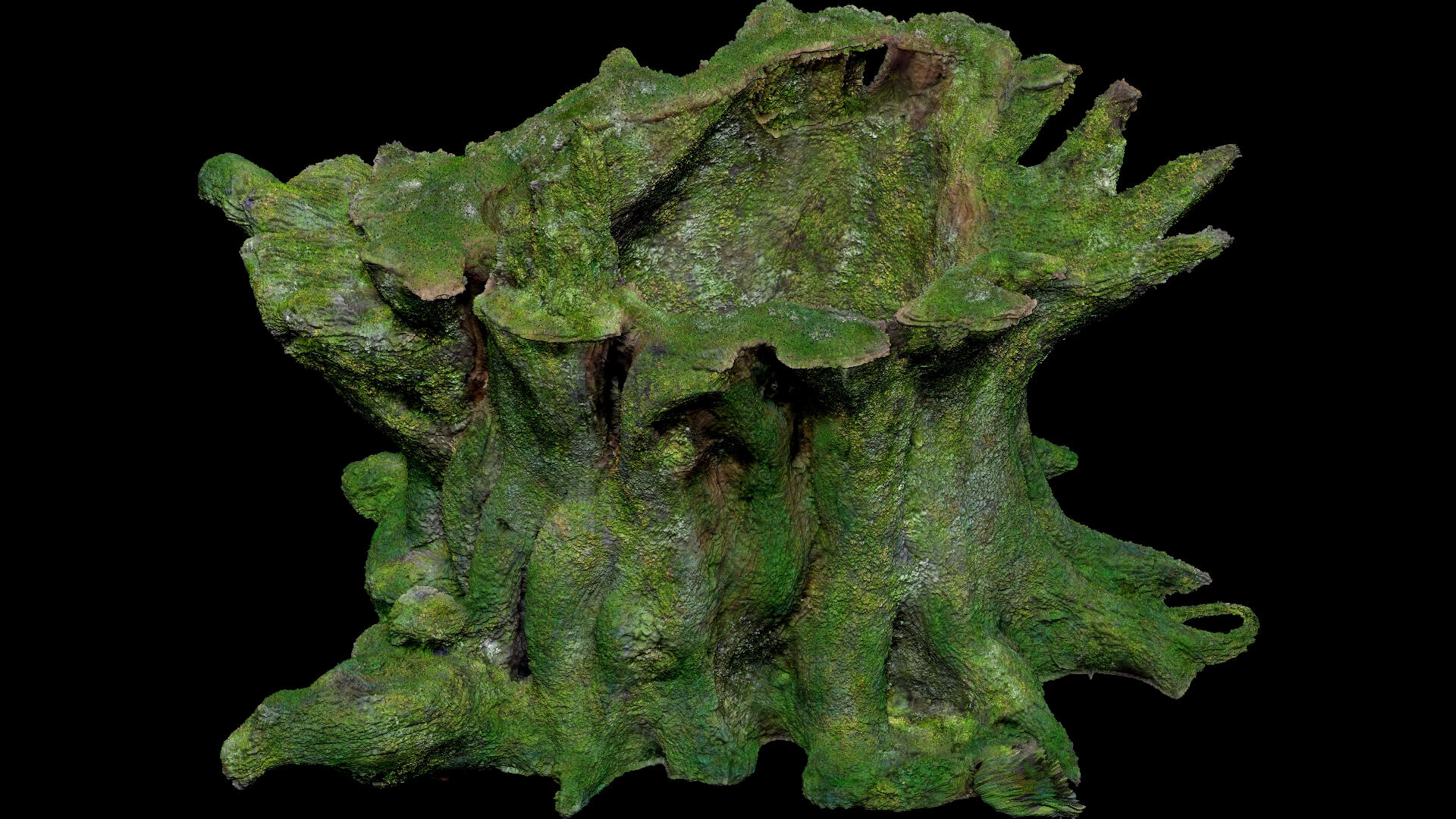 Dead Moss Tree Stump V1 - 3D Model by Phile Rain