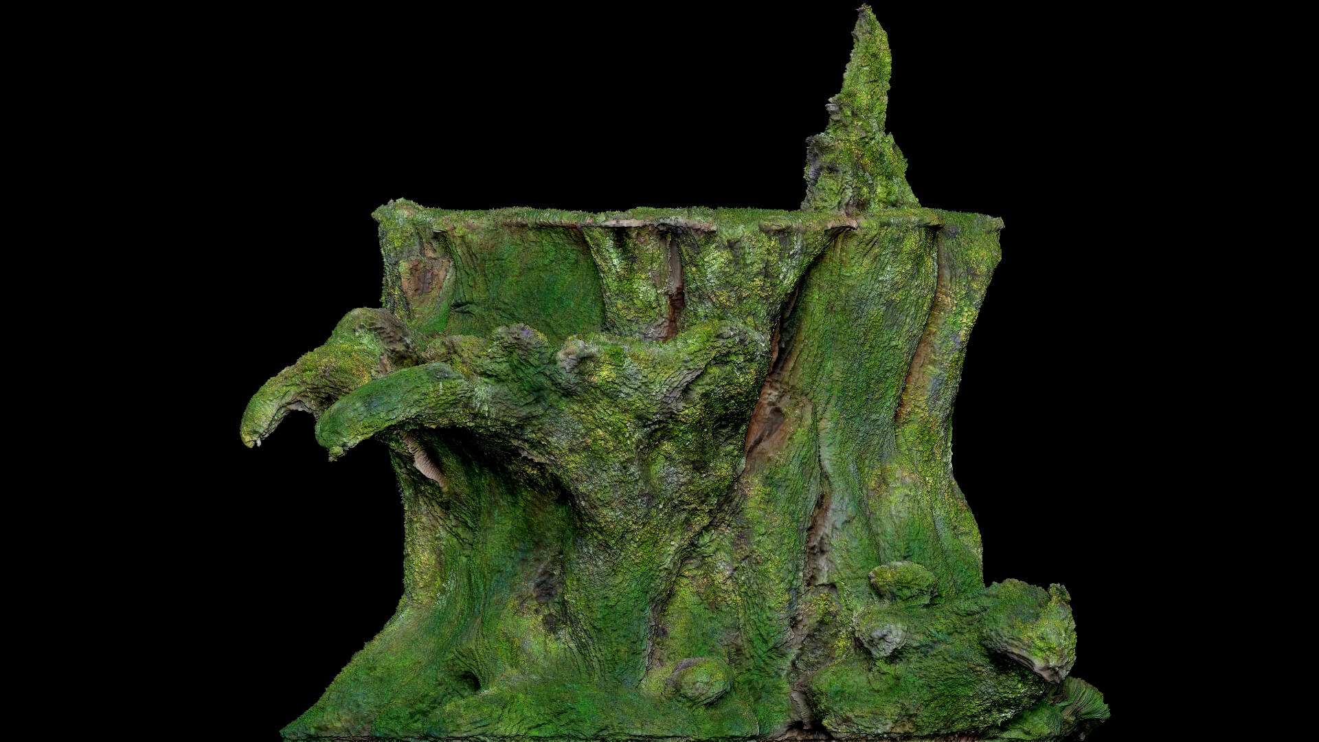 Dead Moss Tree Stump V1 - 3D Model by Phile Rain
