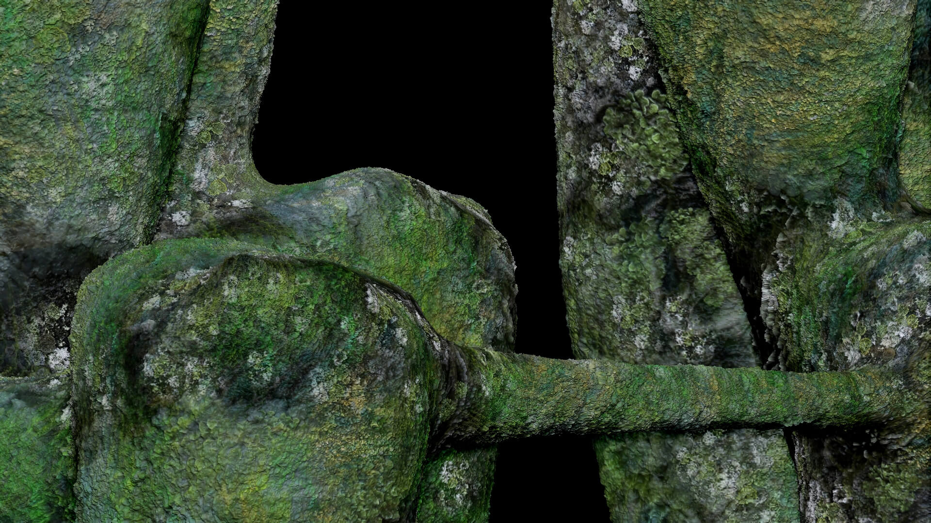Natural Stone Is Actually Mossy Floating Island V2 - 3D Model by Phile Rain