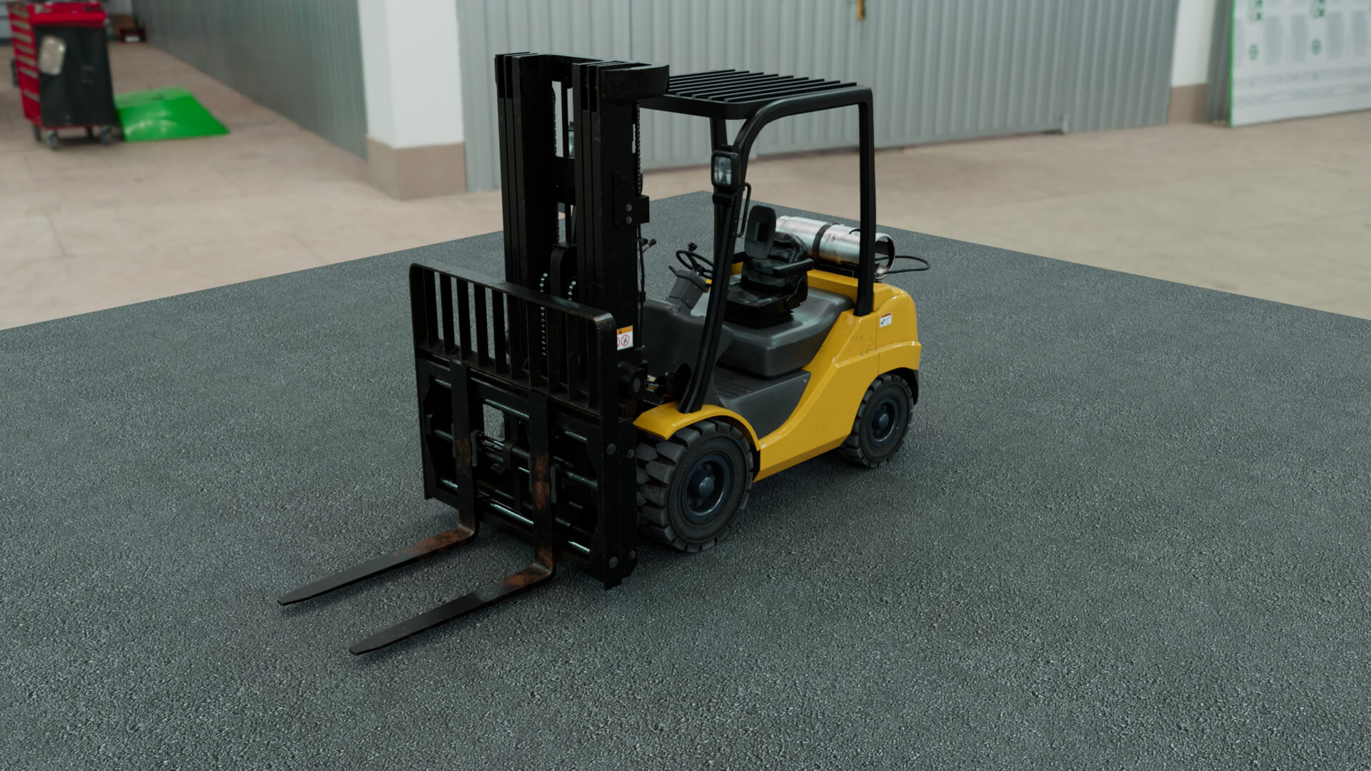 Forklift Truck - 3D Model by PhilRiveraMedia