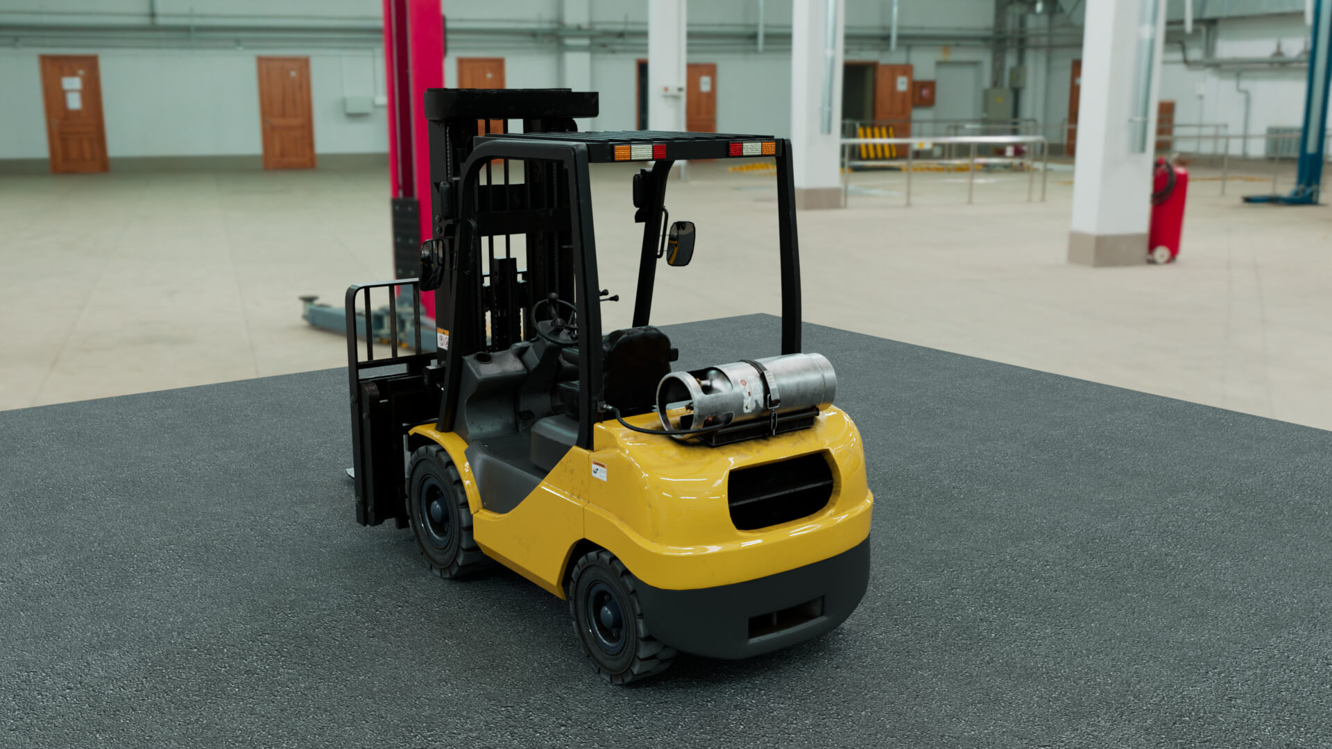 Forklift Truck - 3D Model by PhilRiveraMedia