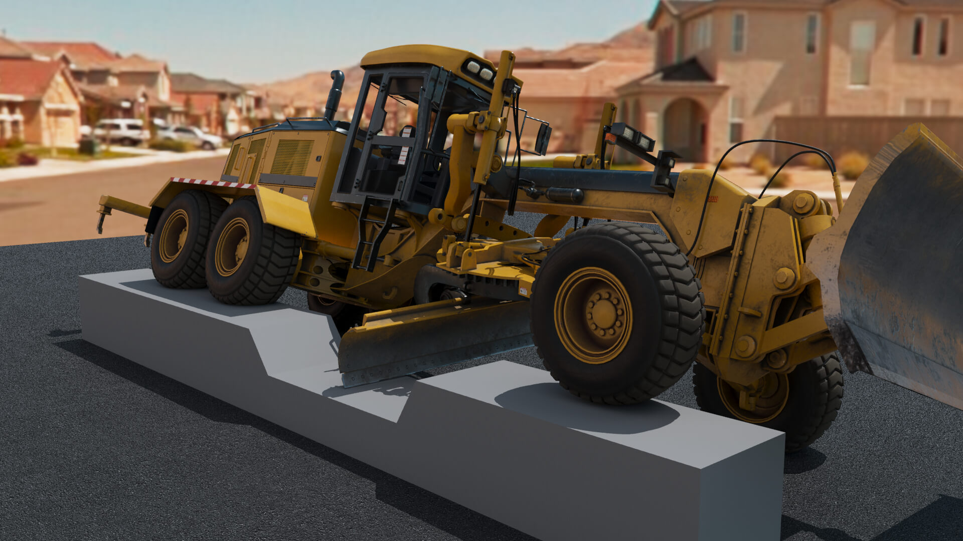 Motor Grader - 3D Model by PhilRiveraMedia