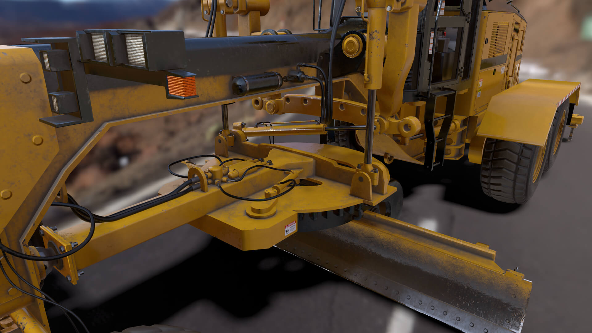 Motor Grader - 3D Model by PhilRiveraMedia