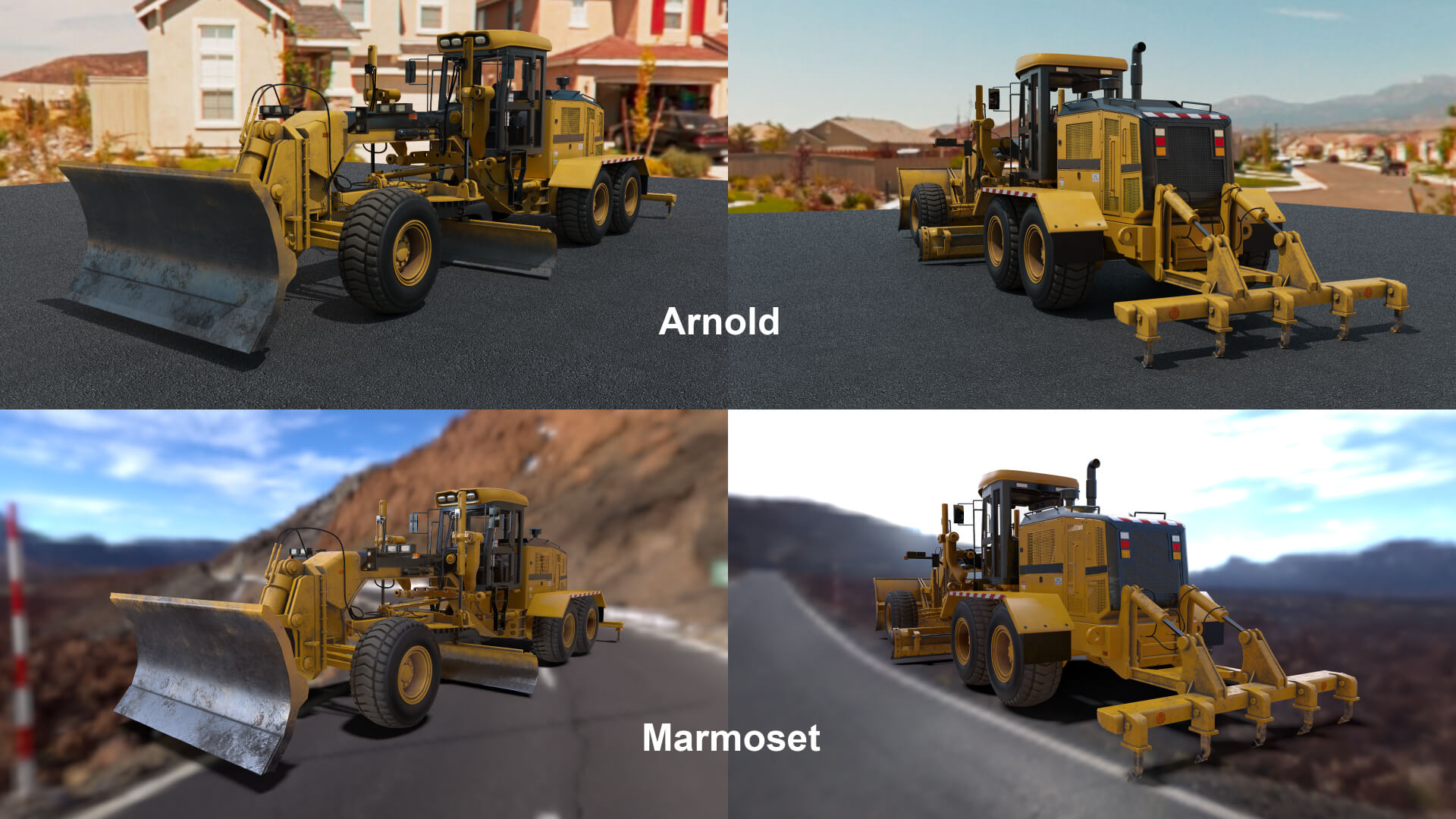 Motor Grader - 3D Model by PhilRiveraMedia