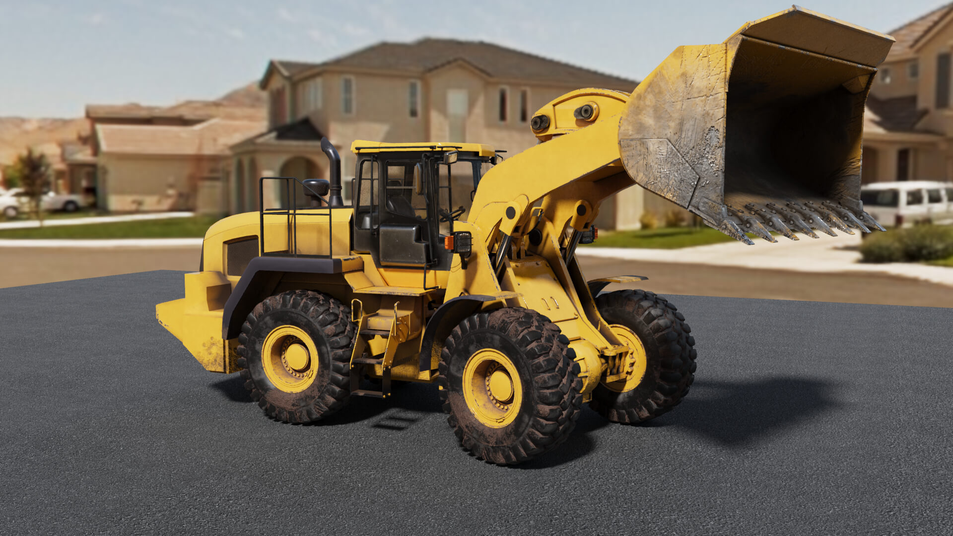 Wheel Loader - 3D Model by PhilRiveraMedia