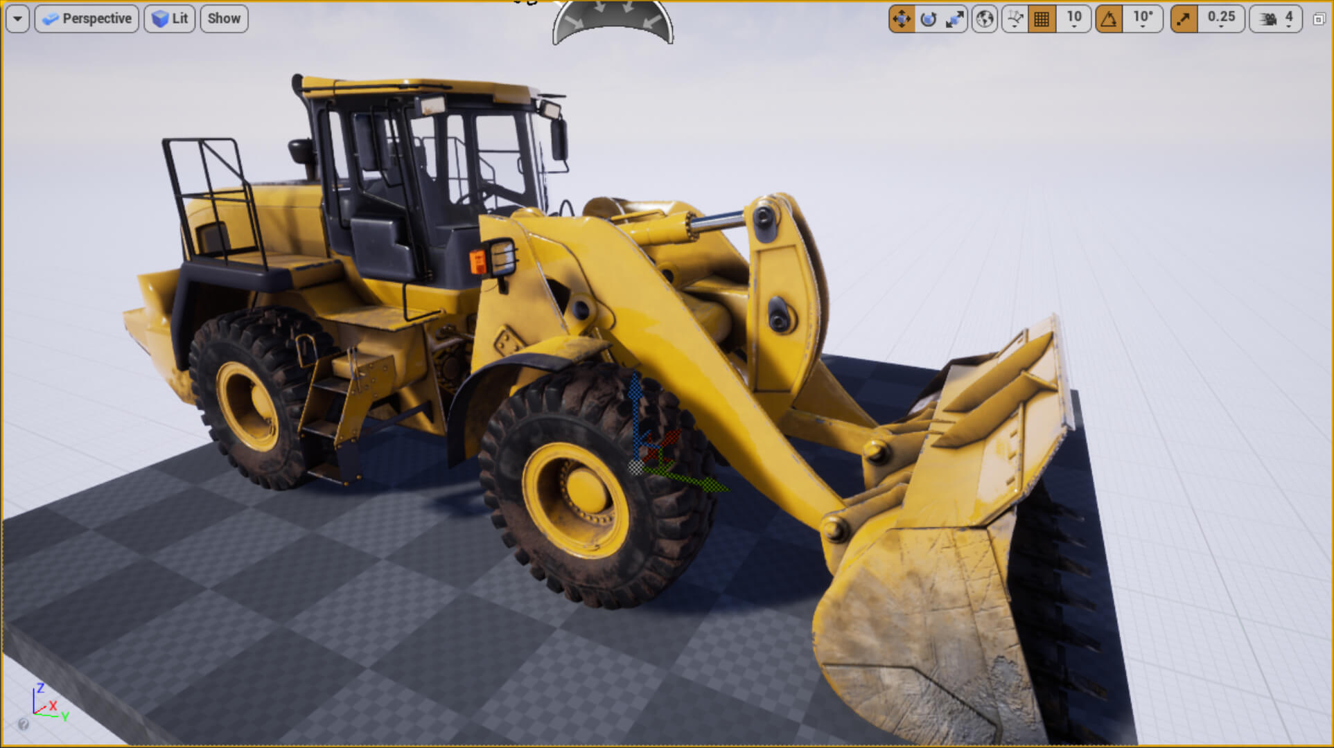 Wheel Loader - 3D Model by PhilRiveraMedia