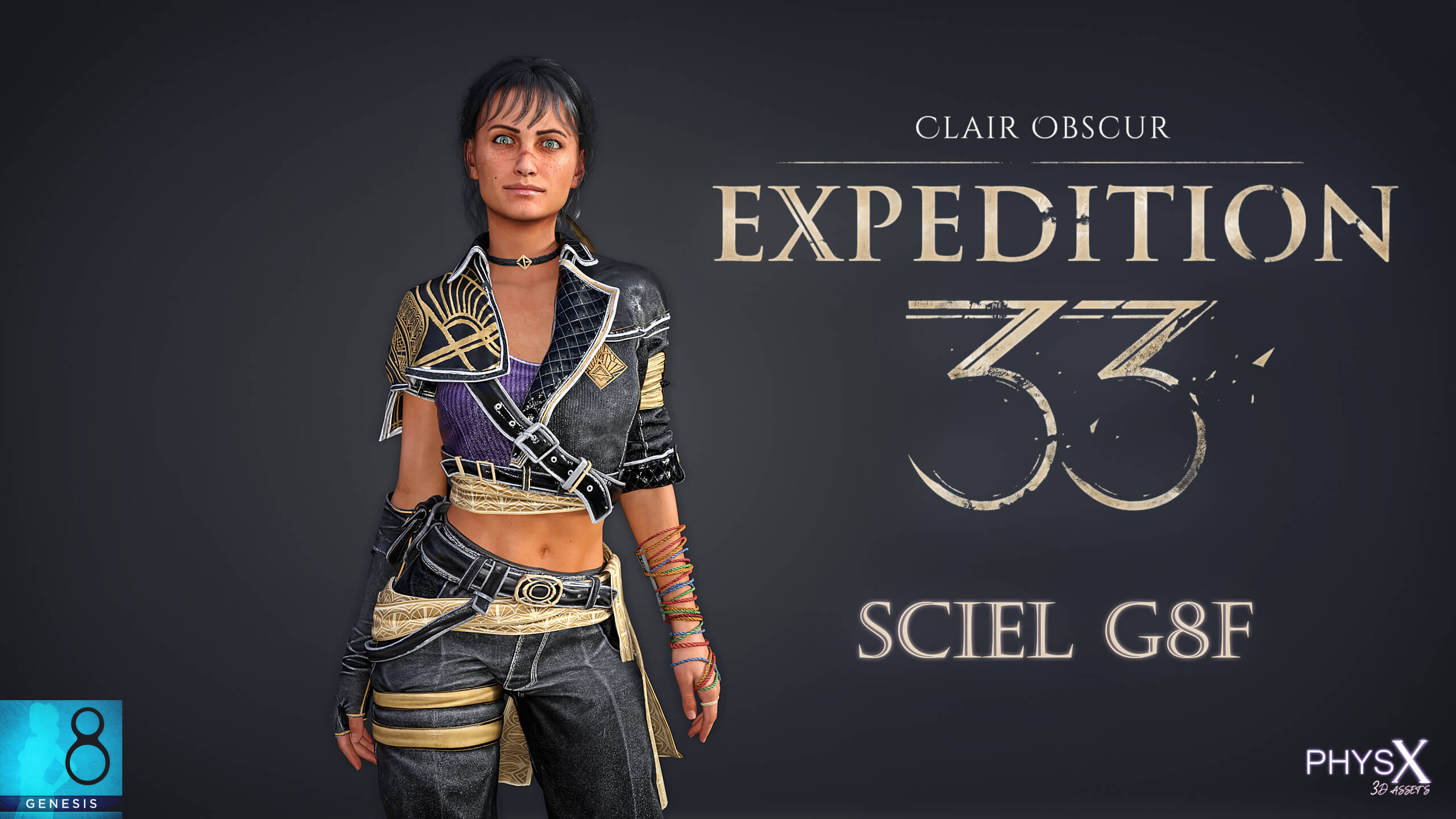 Clair Obscure Expedition 33 - Sciel G8F Daz Content by PhysX 3D Assets