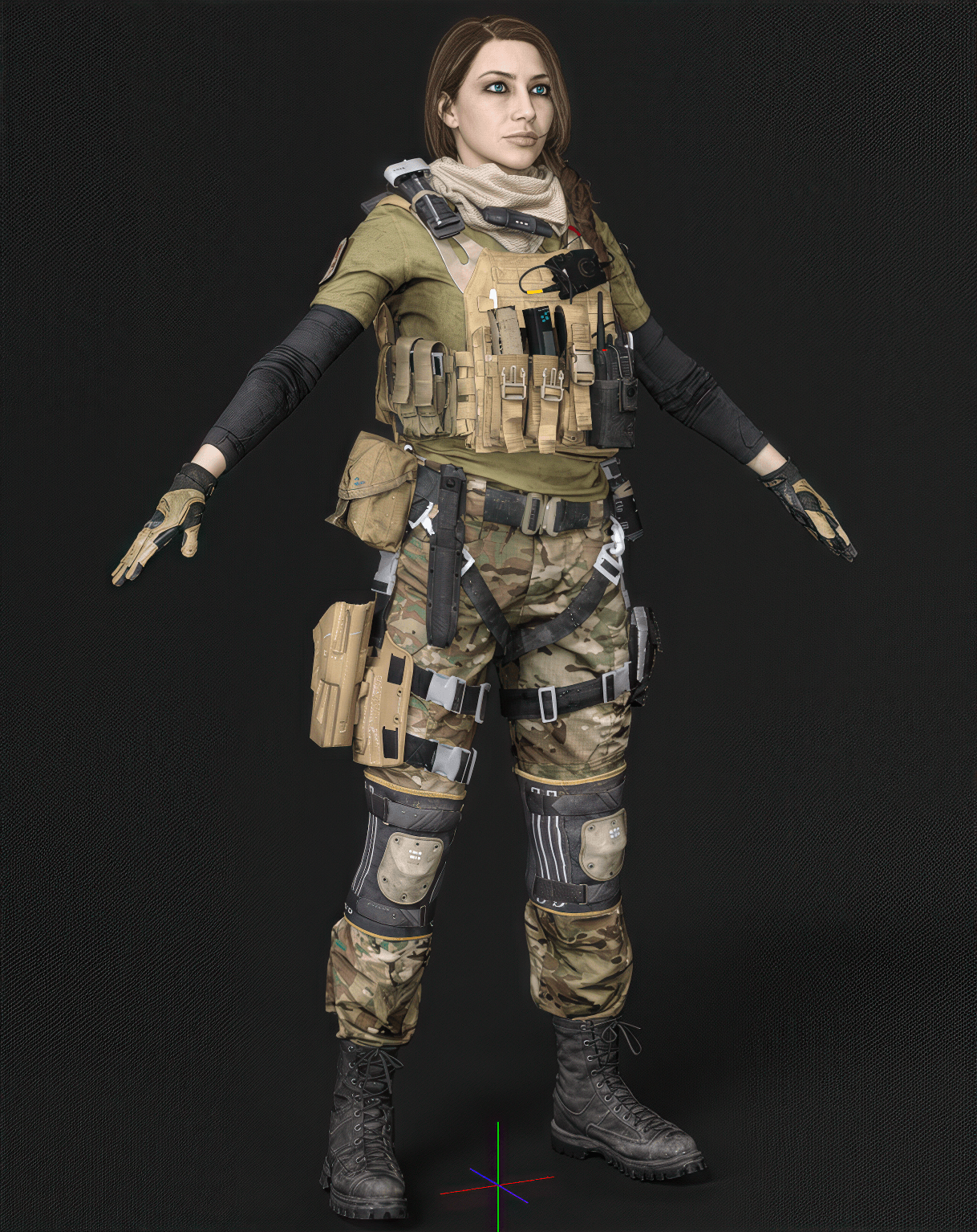 Call of Duty MW - Rozlin Helms G8F WIP 3D Render