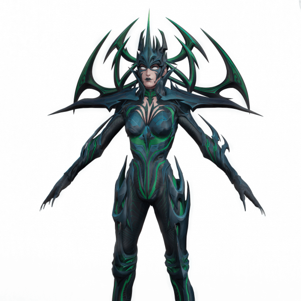 Marvel Rivals - Hela G8F 3D Render by PhysX 3D Assets