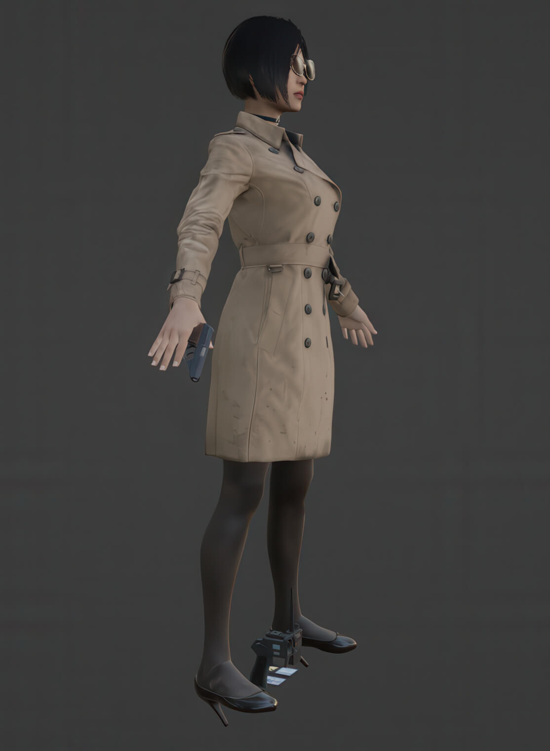 Resident Evil 2 Remake - Ada Wong WIP 3D Render