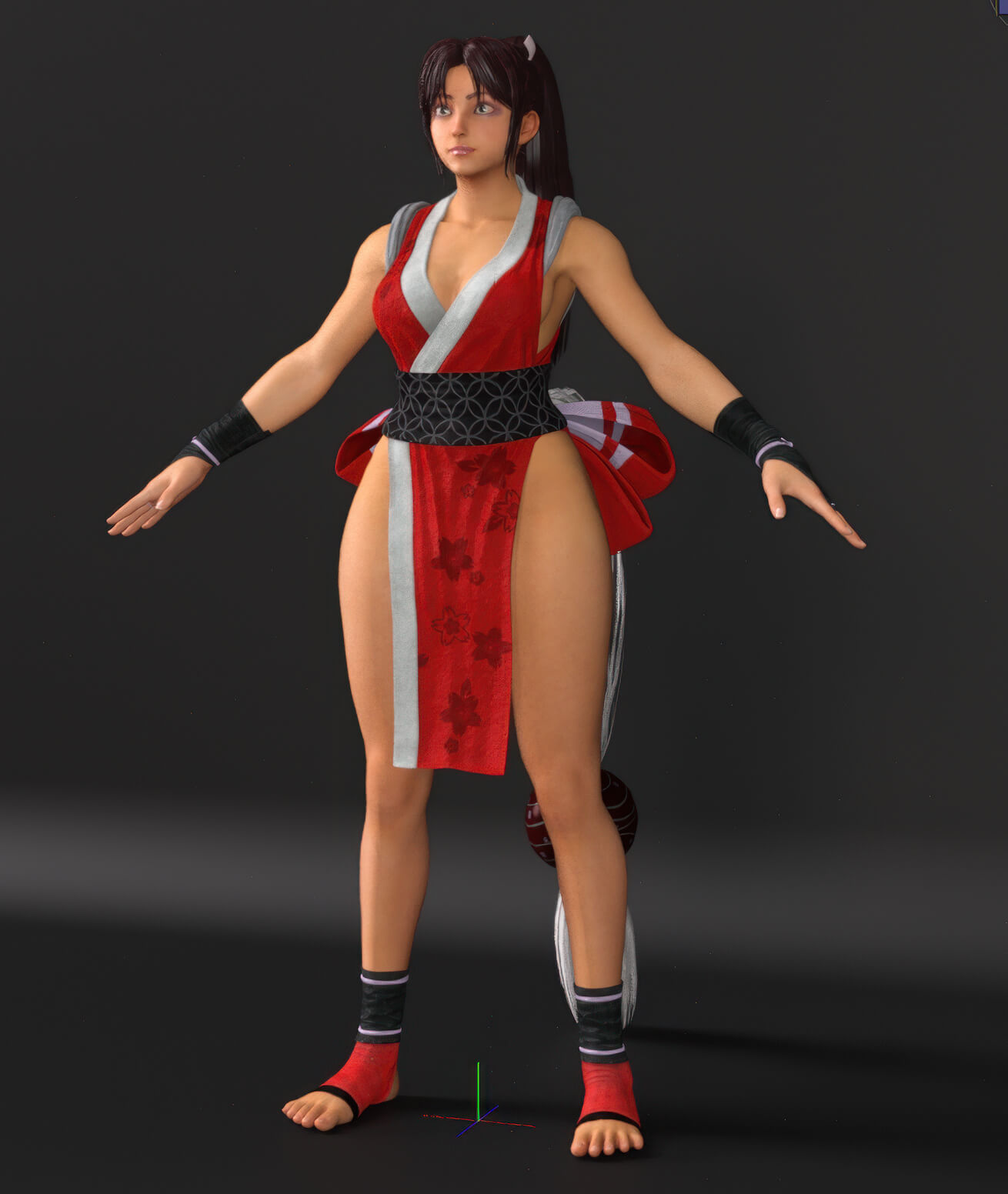 Street Fighter VI - Mai Shiranui G8F WIP 3D Render