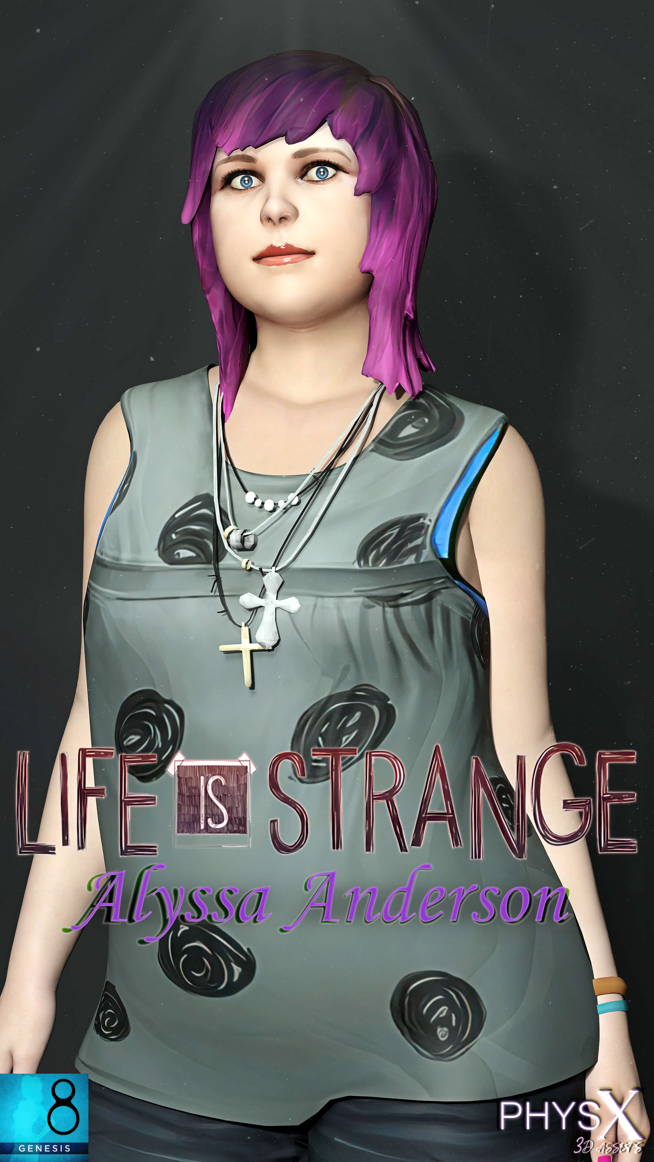 Life Is Strange - Alyssa Anderson G8F Daz Content by PhysX 3D Assets