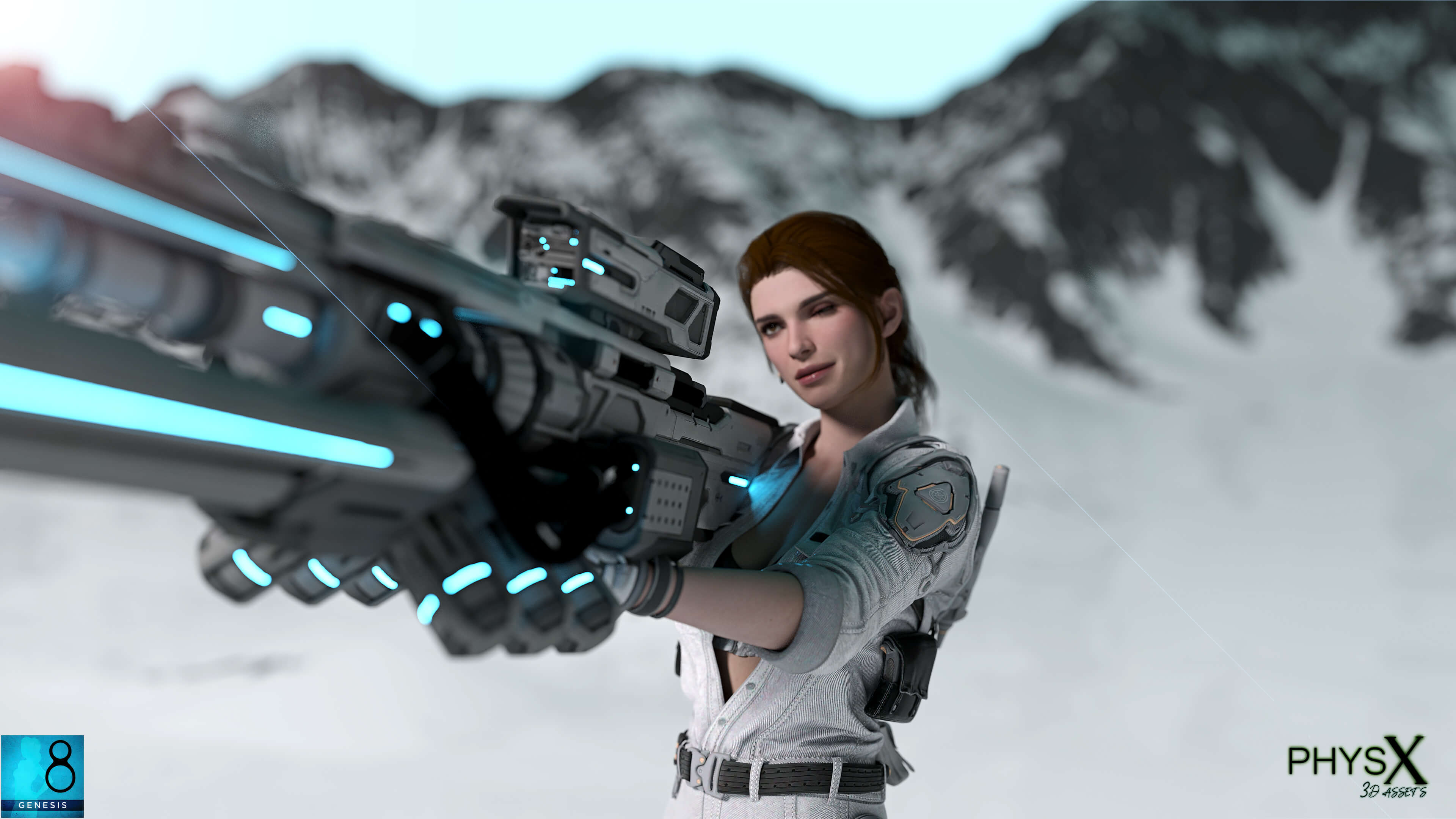 The First Descendant - Hailey Scott G8F Daz Content by PhysX 3D Assets
