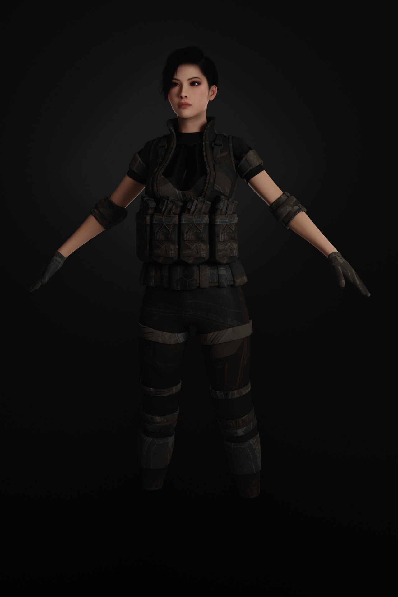 Ada Wong RE4R 3D Model for Blender (Rigged) by Physx