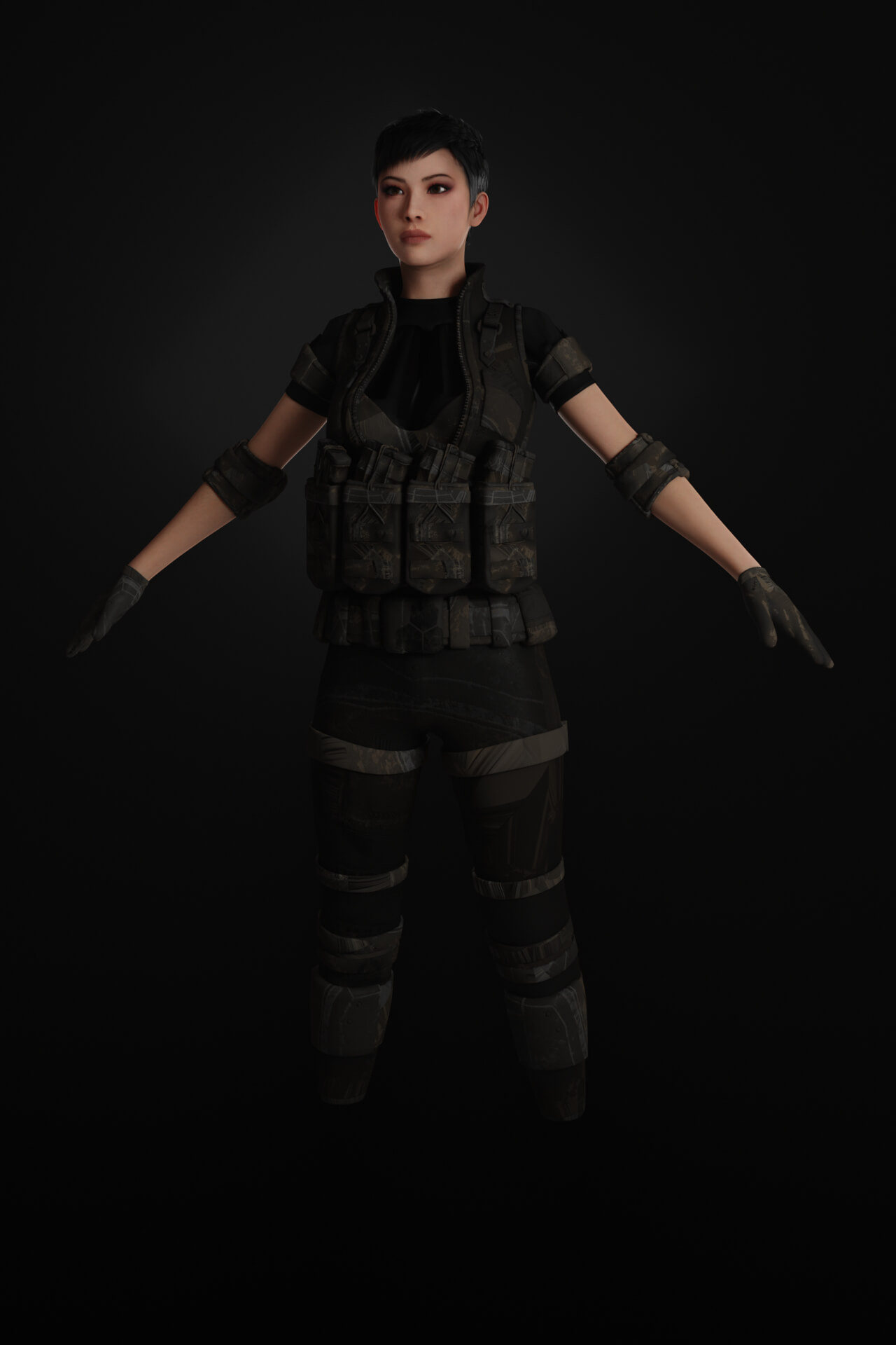 Ada Wong RE4R 3D Model for Blender (Rigged) by Physx