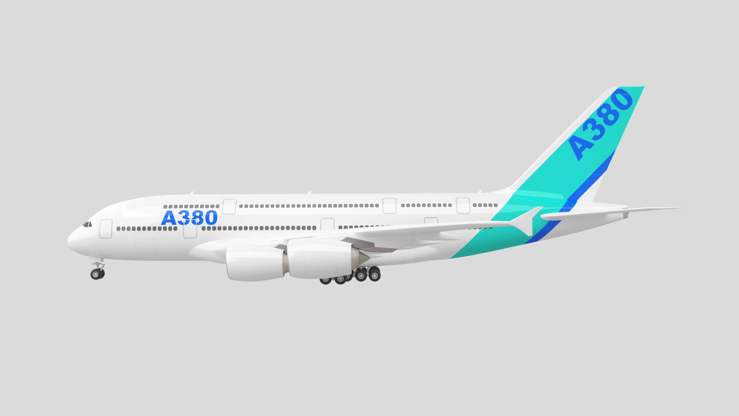 Airbus A380 4K - 3D Model by Pictorer