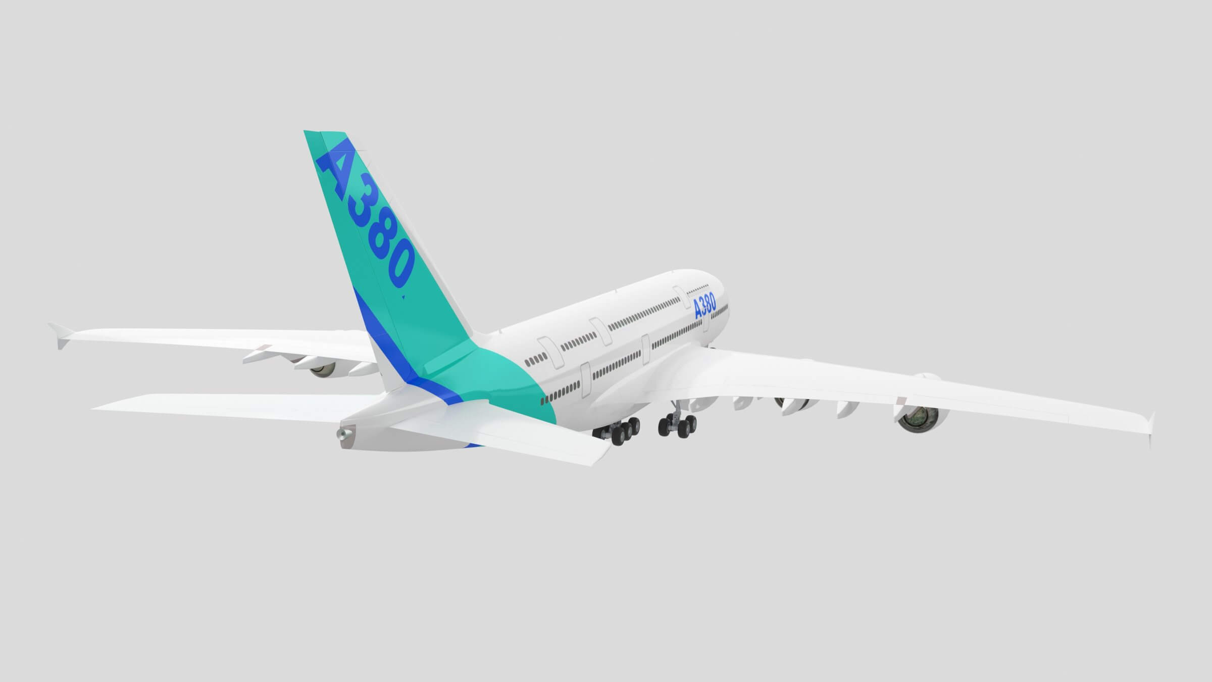 Airbus A380 4K - 3D Model by Pictorer