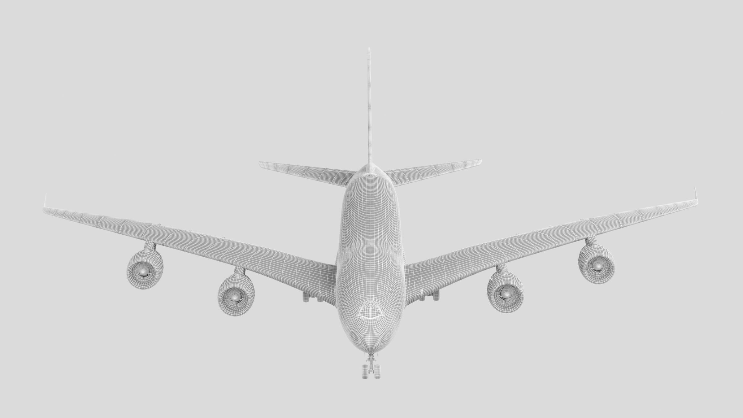 Airbus A380 4K - 3D Model by Pictorer